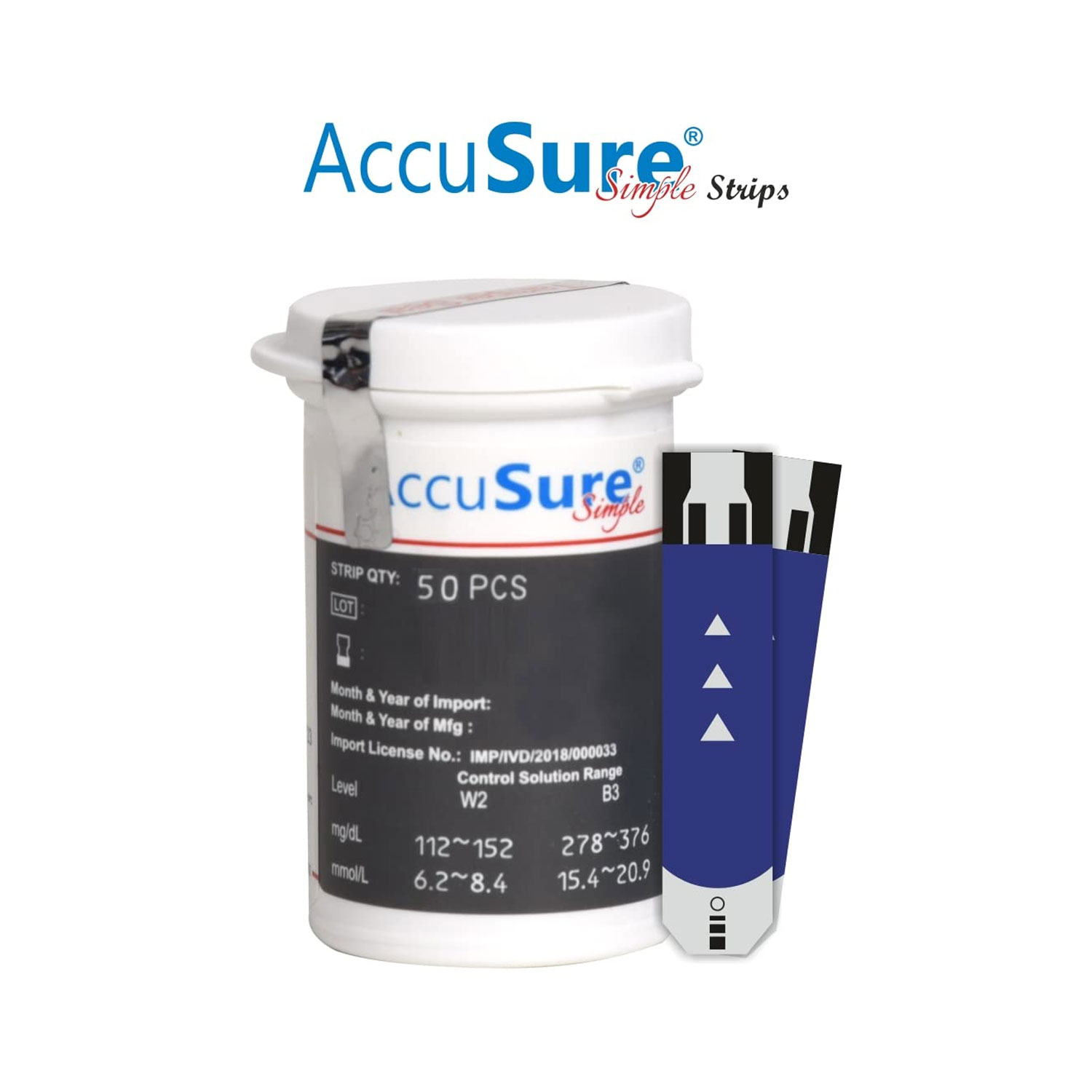 Accusure Simple Test Strips (50 Strips) - Cureka - Online Health Care ...