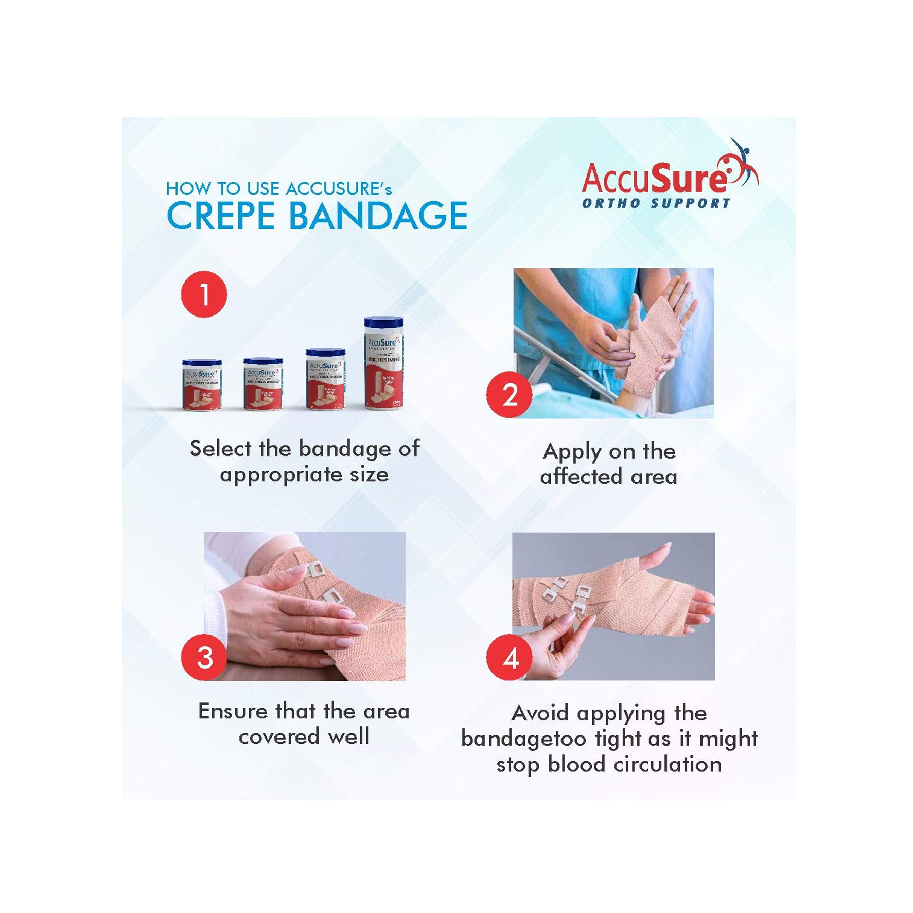 Crepe bandage uses store