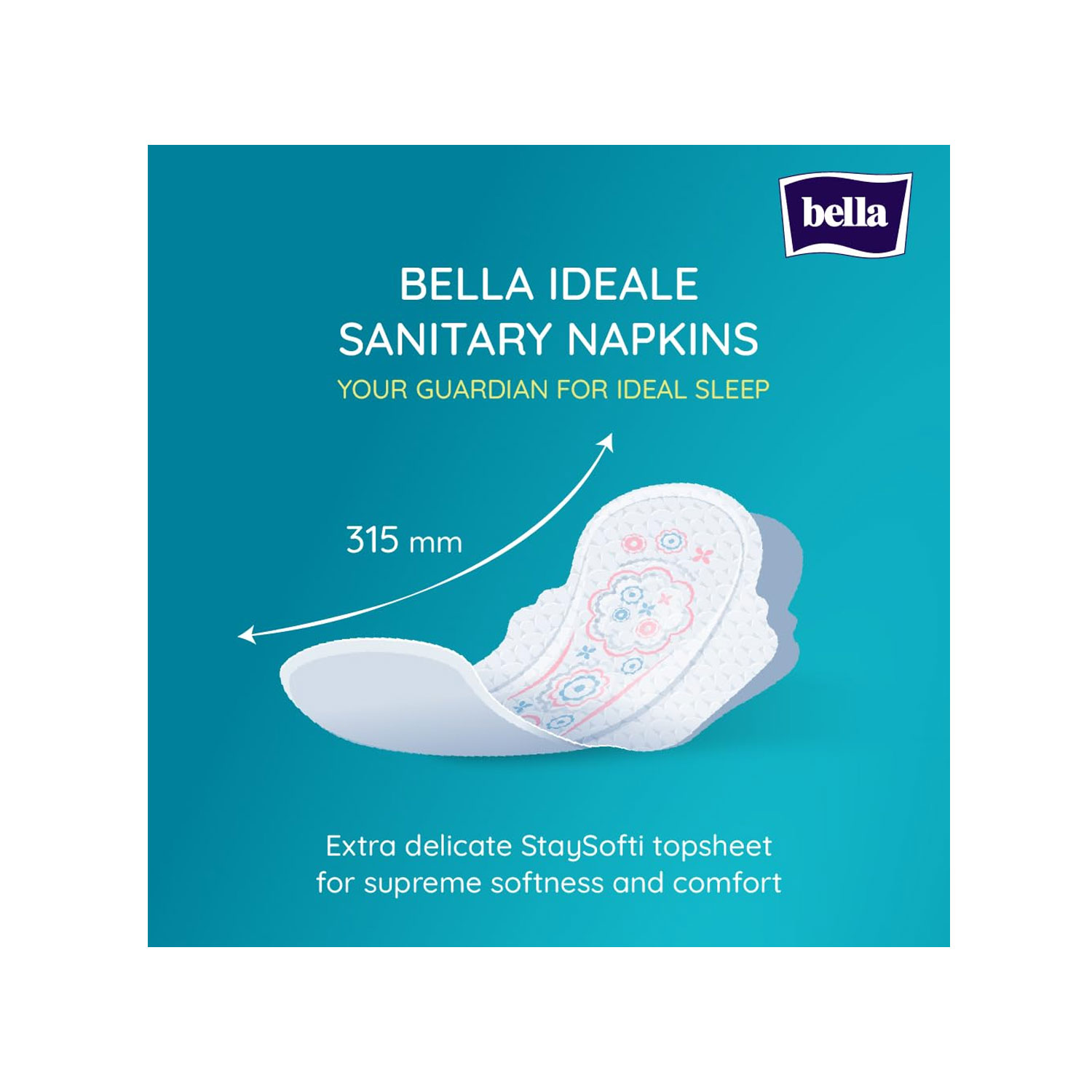 Bella Ideale Stay Softie Night Sanitary Pads (14 Pieces)