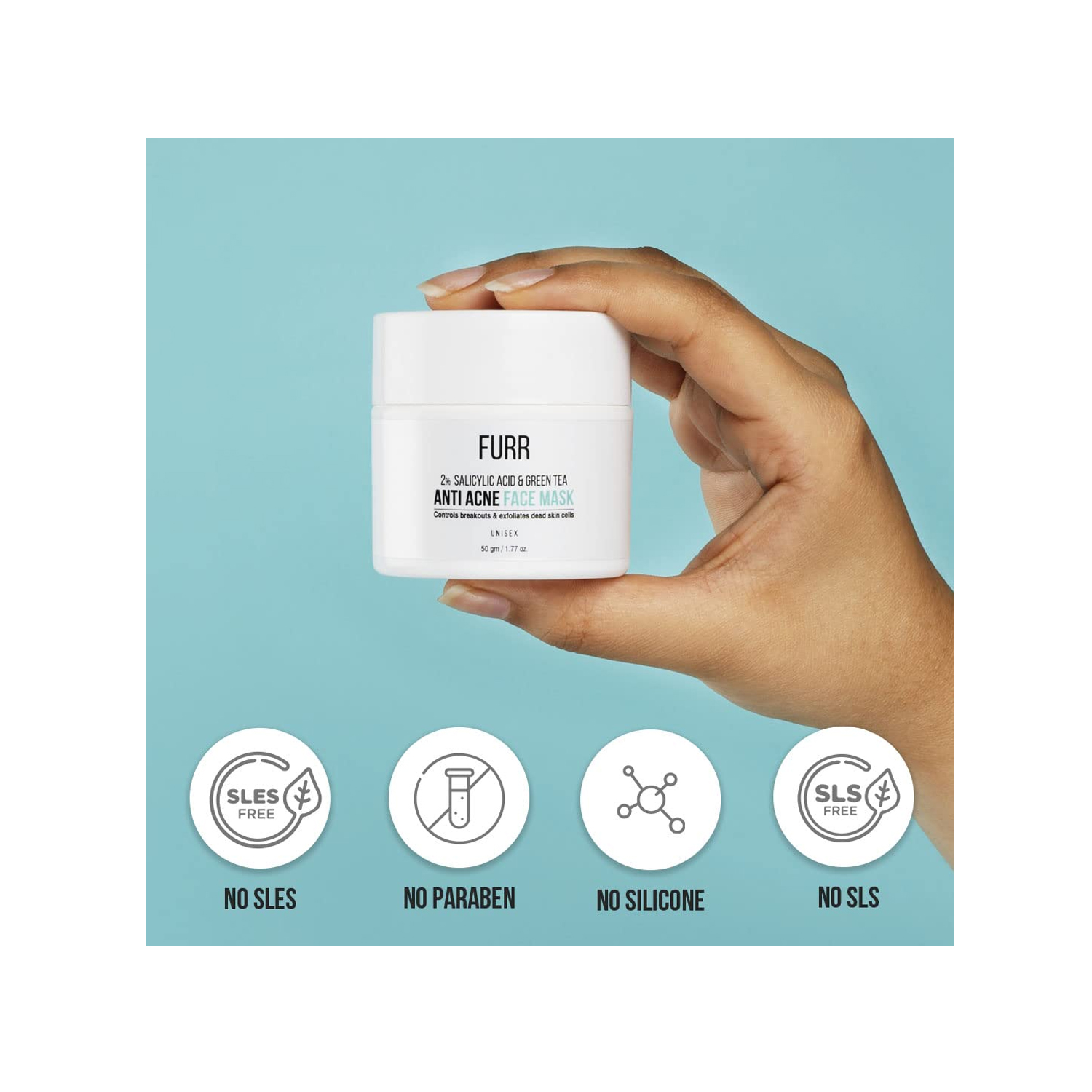 Pee Safe 2% Salicylic Acid and Green Tea Anti Acne Face Mask 50g ...