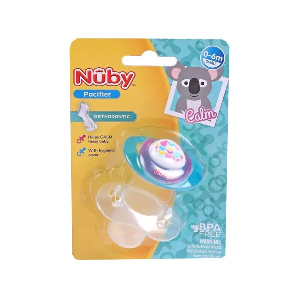 Nuby Elongated Ortho Pacifiers for Babies from 6 to 12 Months