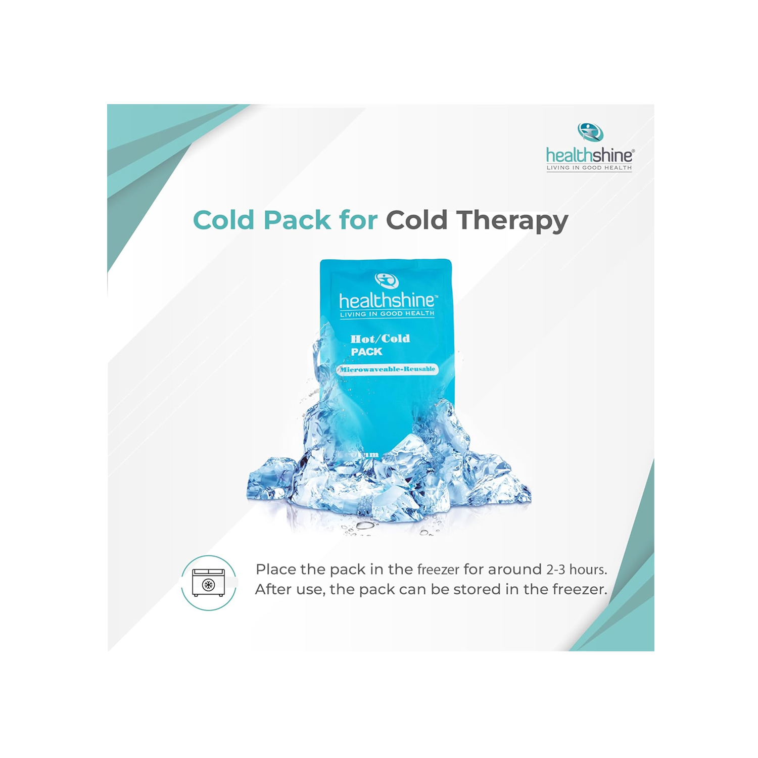 Healthshine Reusable Hot and Cold Gel Pack for Pain Relief (Regular ...