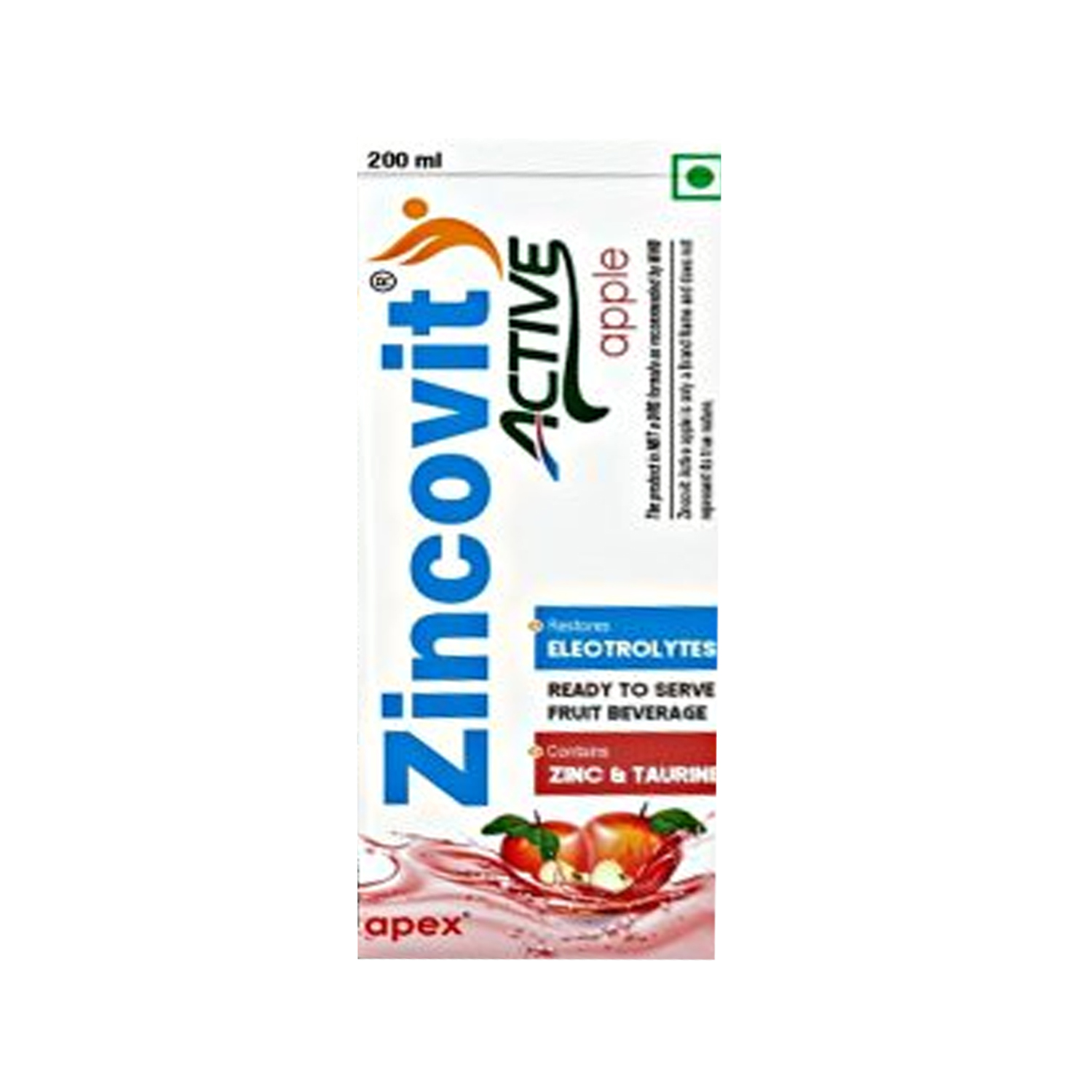 Zincovit Active Apple - 200ml - Cureka - Online Health Care Products Shop