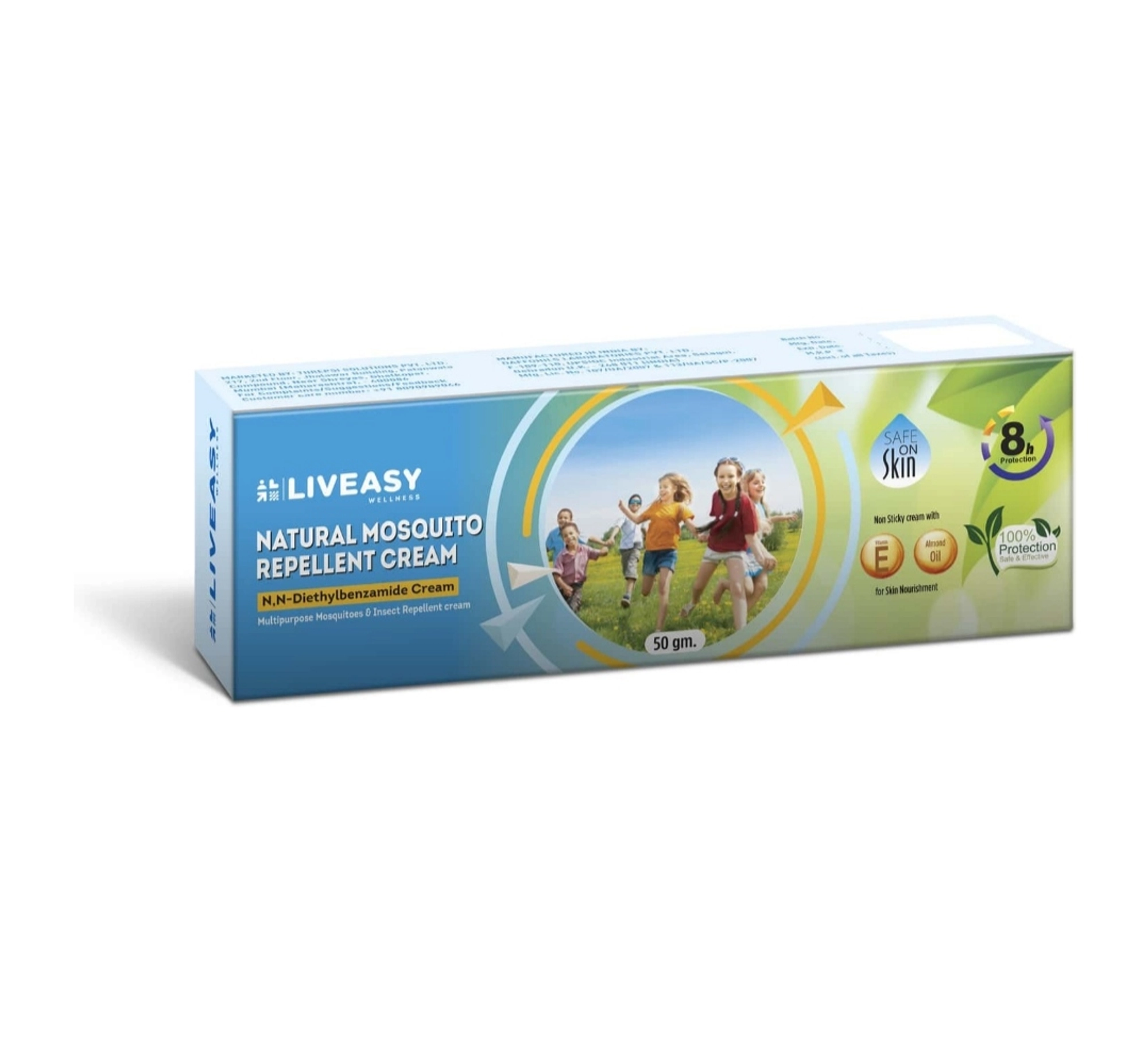 Liveasy Wellness Natural Mosquito Repellent Cream 50g - Cureka