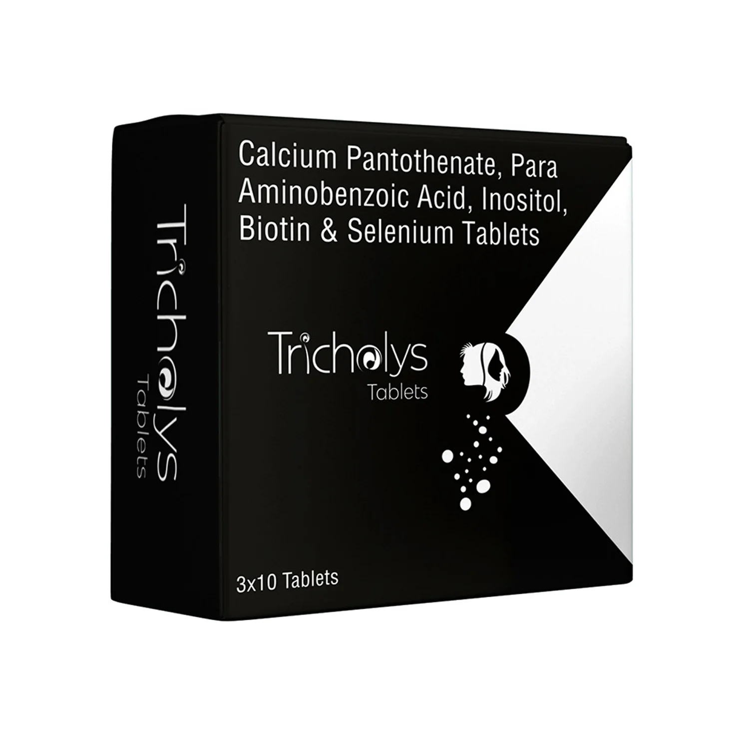 Tricholys Anti-Grey Hair Tablets (30 Tablets) - Cureka