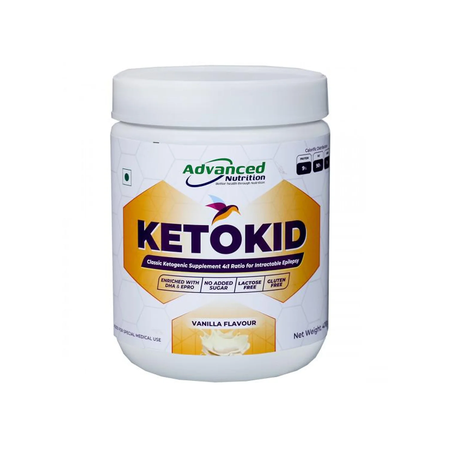 Keto Kid Classic Ketogenic Powder for Intractable Epilepsy Vanilla ...