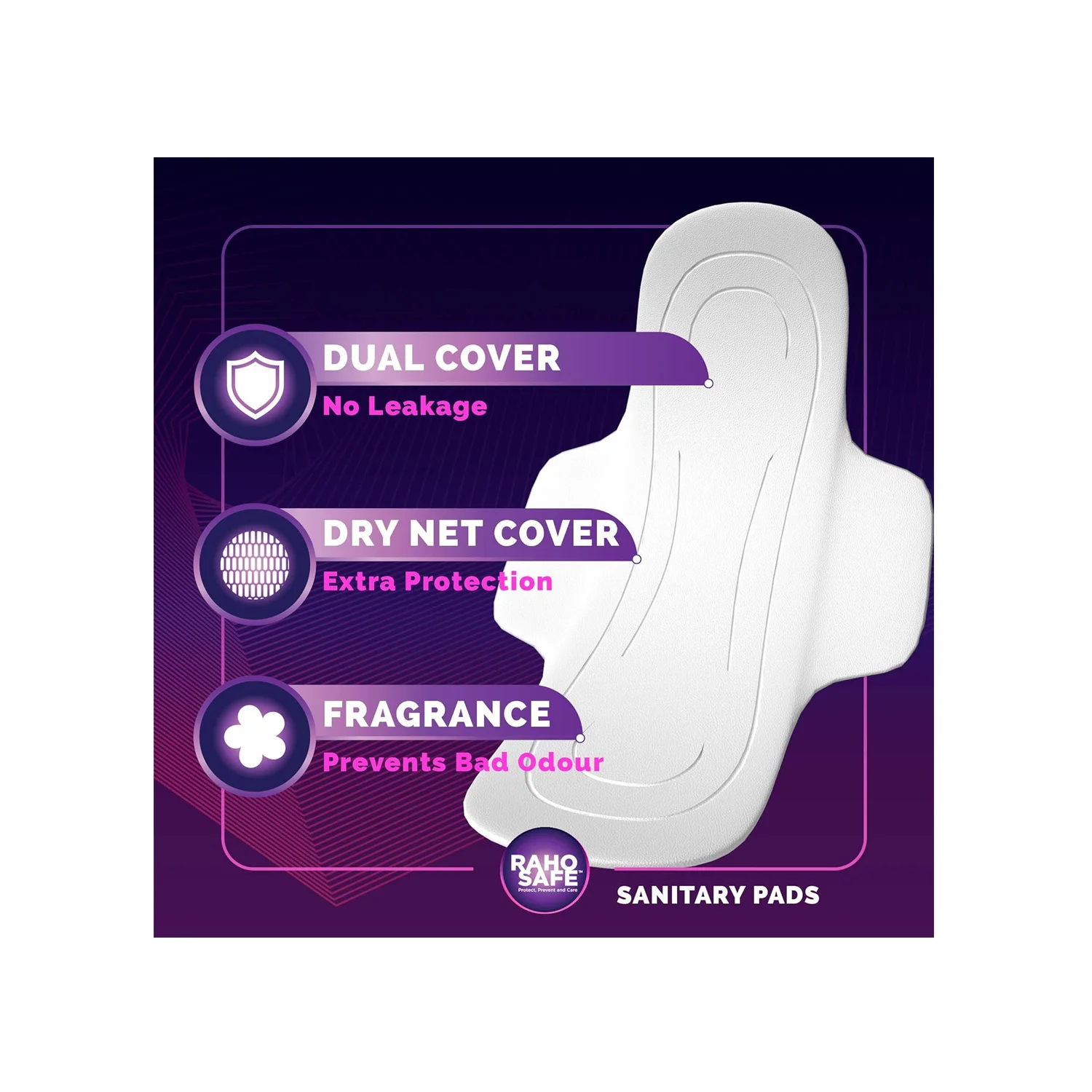 Raho Safe Sanitary Pads Regular (6 Pads) - Cureka - Online Health Care ...
