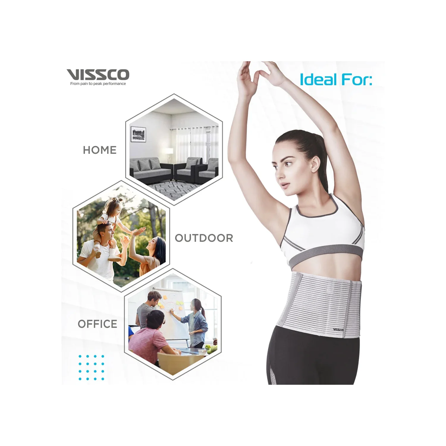 Vissco Lite Abdominal Belt Large- (P.C. No. 3501) - Cureka - Online ...