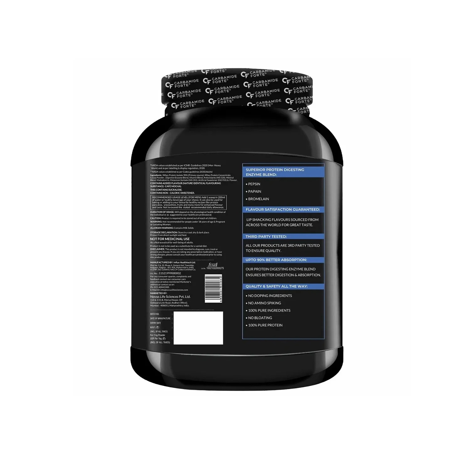 Carbamide Forte Whey Isolate Matrix Cafe Mocha Flavour (2Kg)