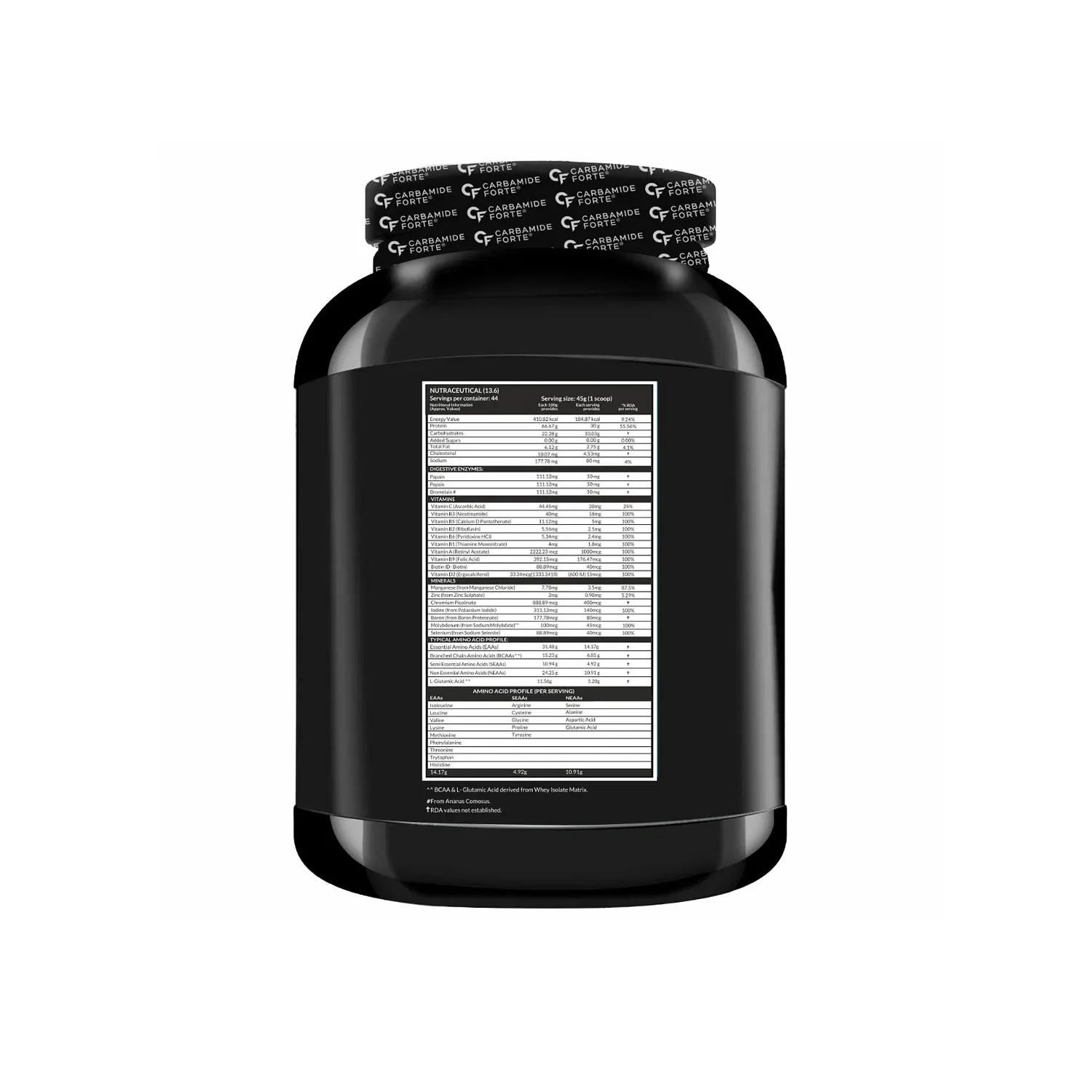 Carbamide Forte Whey Isolate Matrix Cookies & Cream Flavour