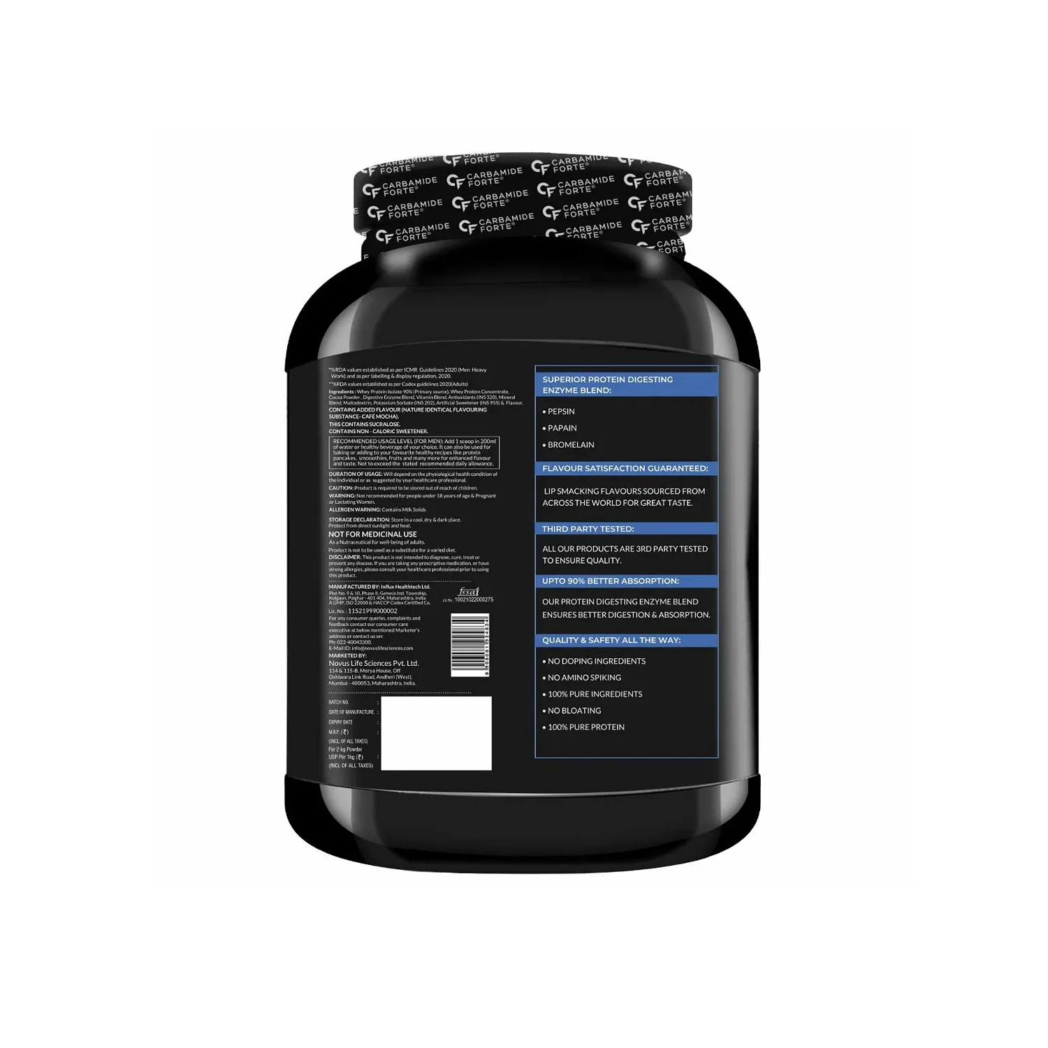 Carbamide Forte Whey Isolate Matrix Cookies & Cream Flavour