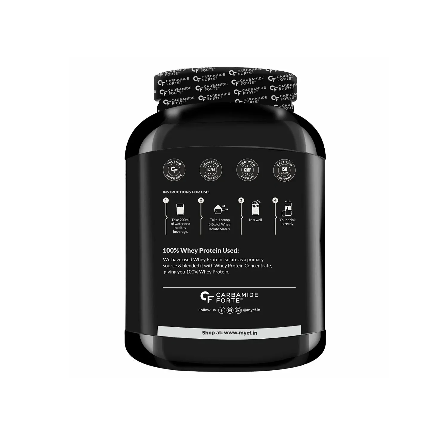 Carbamide Forte Whey Isolate Matrix Cookies & Cream Flavour