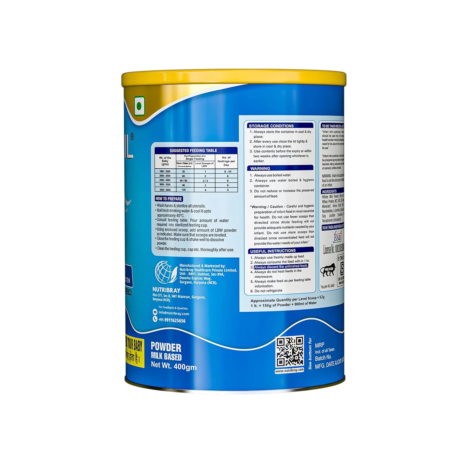 Braymil Low Birth Weight - Preterm Formula For Babies Before 37 Weeks ...