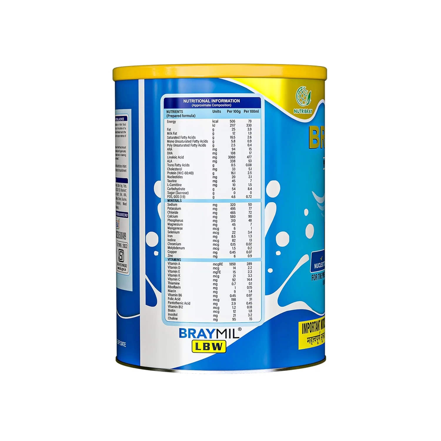 Braymil Low Birth Weight - Preterm Formula For Babies Before 37 Weeks ...