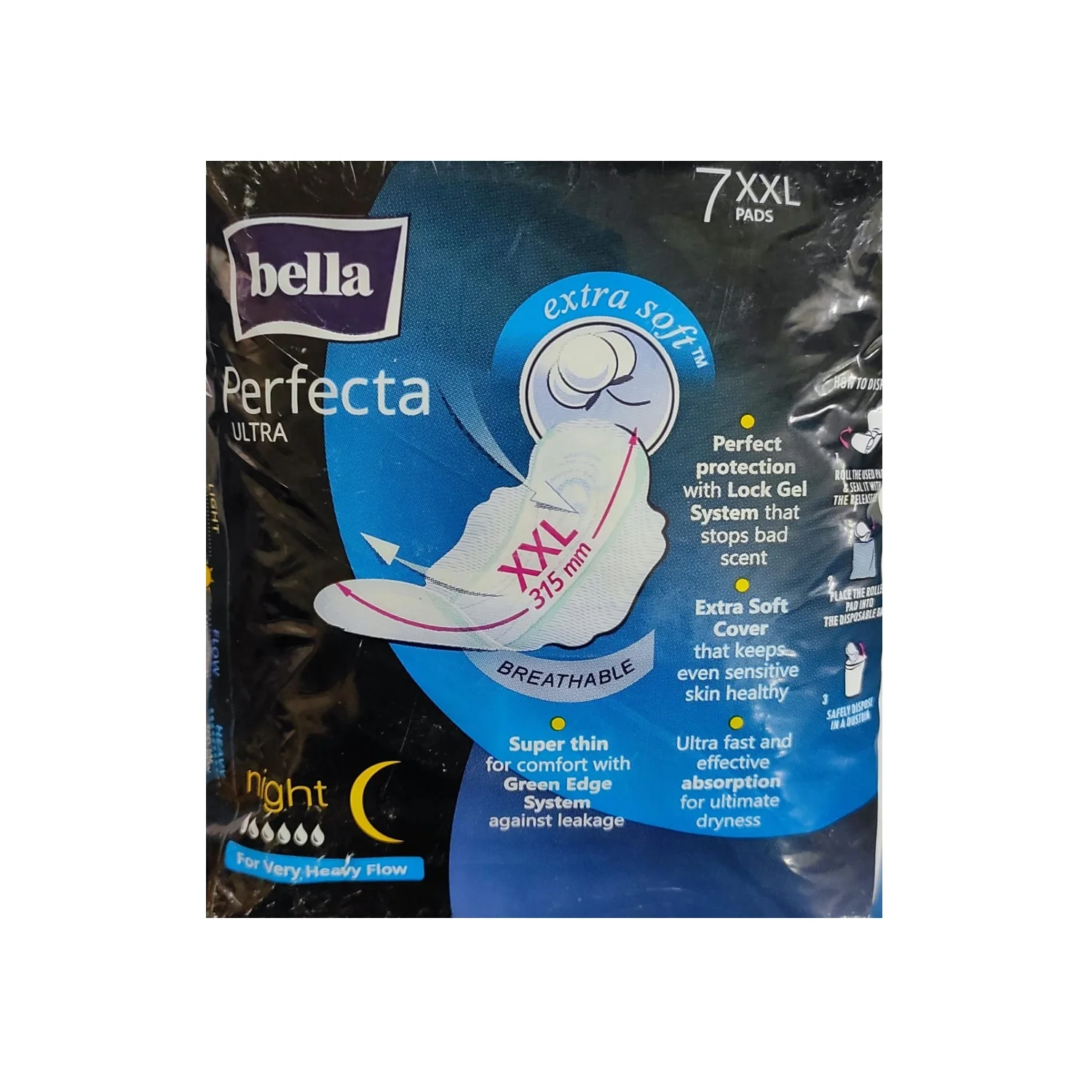 Bella Perfecta Ultra Night Sanitary Napkins XXL (7 Pieces)