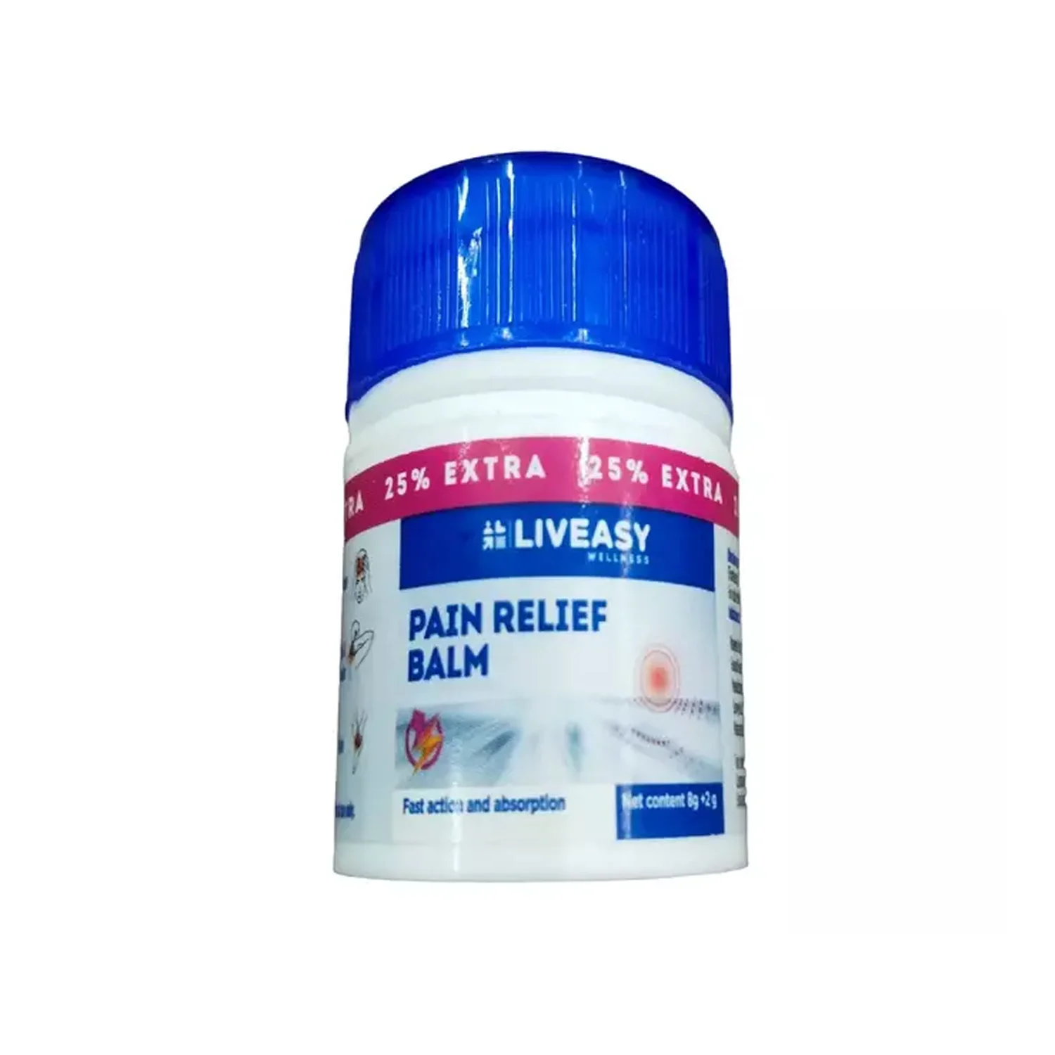 Liveasy Wellness Pain Relief Balm 10gm - Cureka