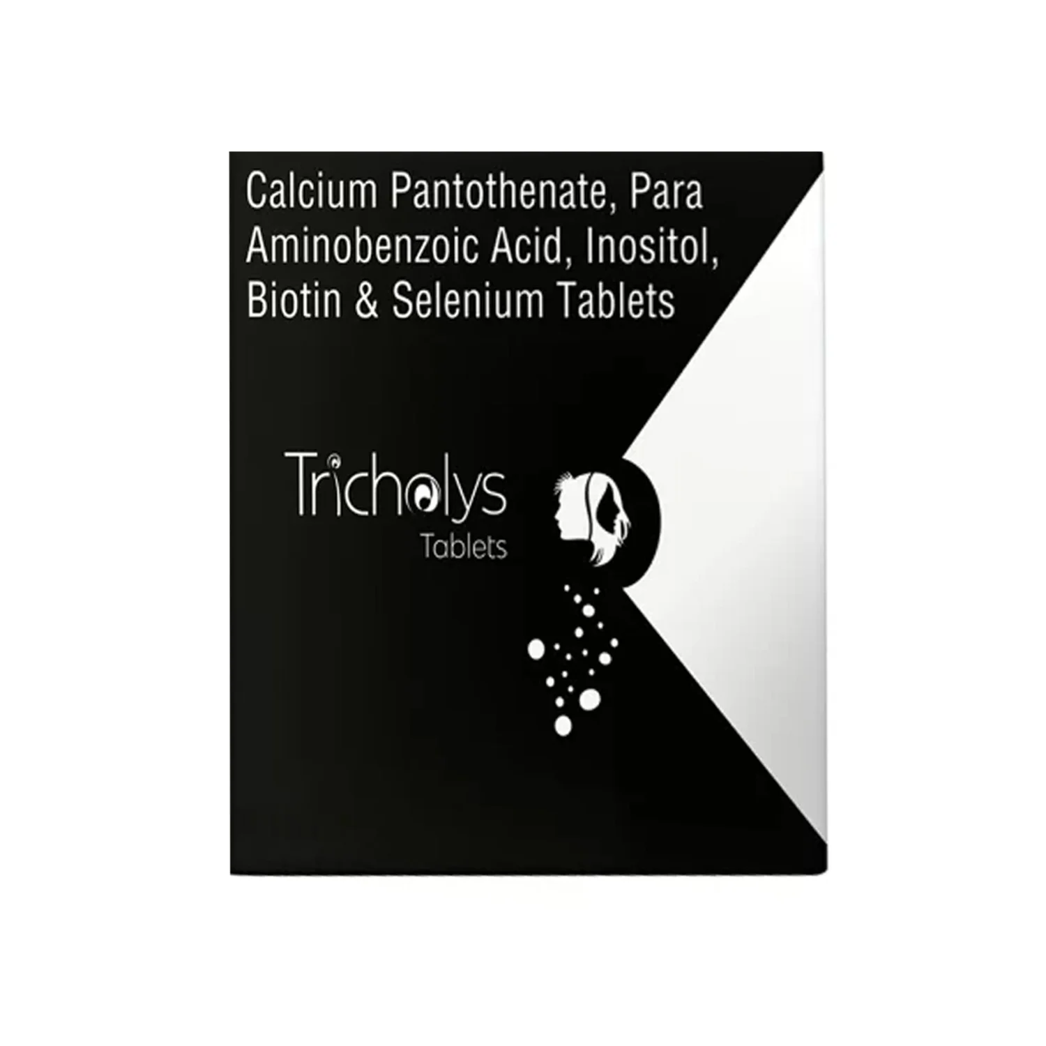 Tricholys Anti-Grey Hair Tablets (10 Tablets) - Cureka