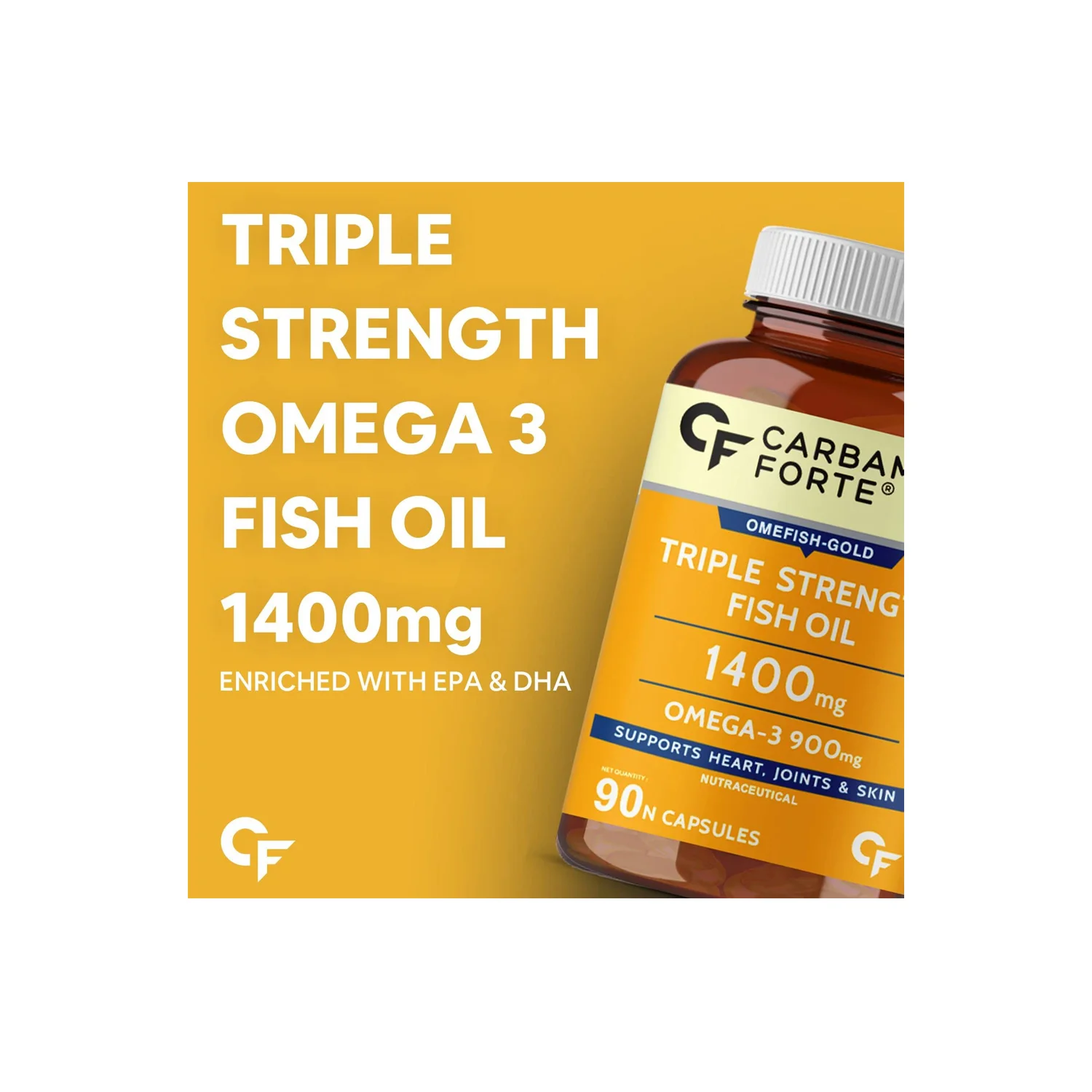 Carbamide Forte Triple Strength Fish Oil 90 capsules