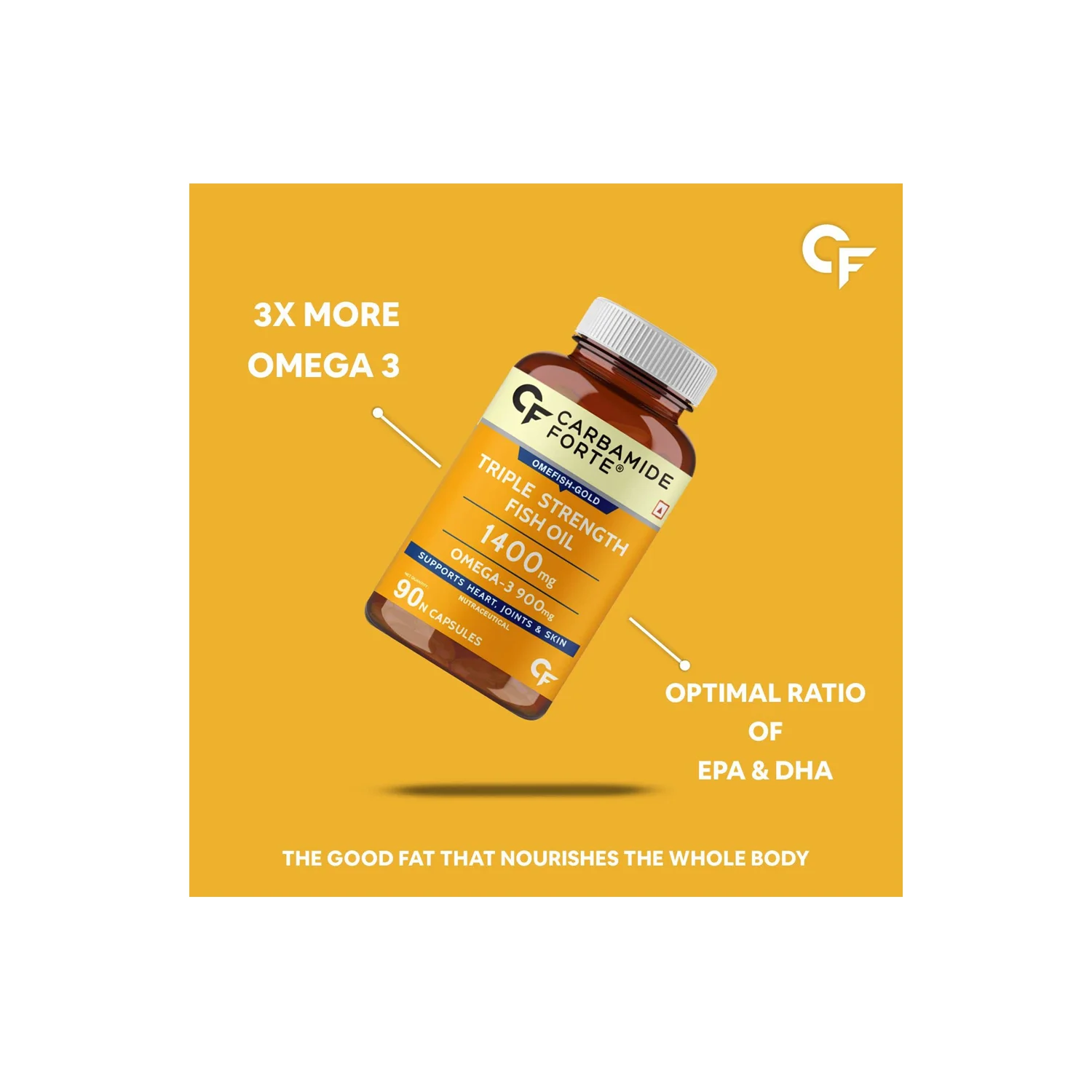 Carbamide Forte Triple Strength Fish Oil 90 capsules