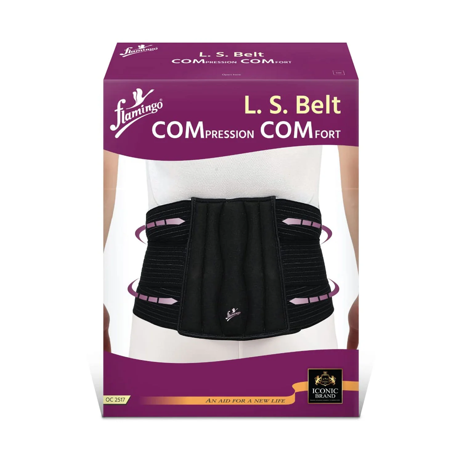 Flamingo Lumbar Sacro Compression Comfort Belt OC2517 Large