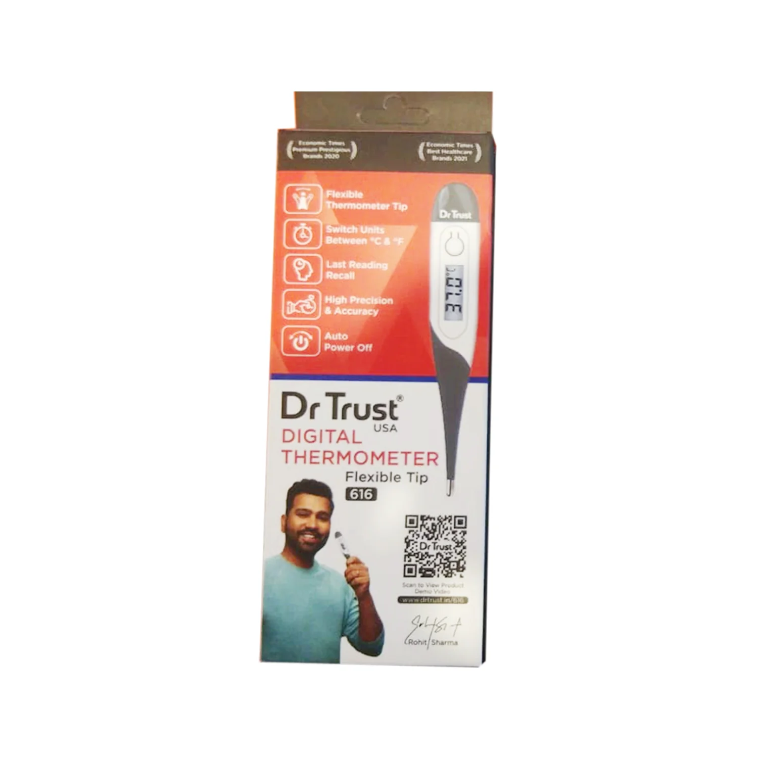 Dr. Trust USA Digital Thermometer Flexible Tip 616 - Cureka