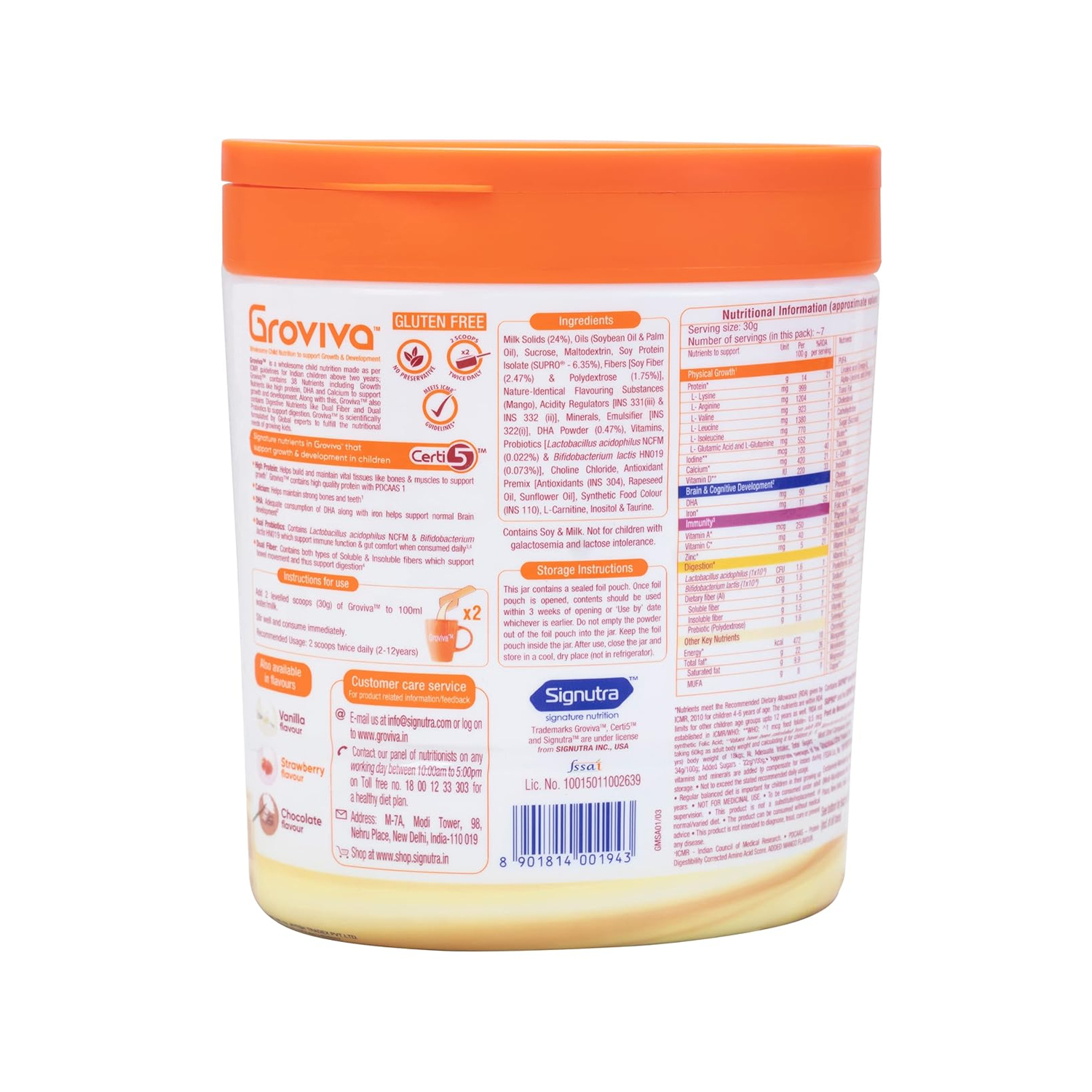 Groviva Child Nutrition Supplement 200g Mango Flavour (Jar) - Cureka ...