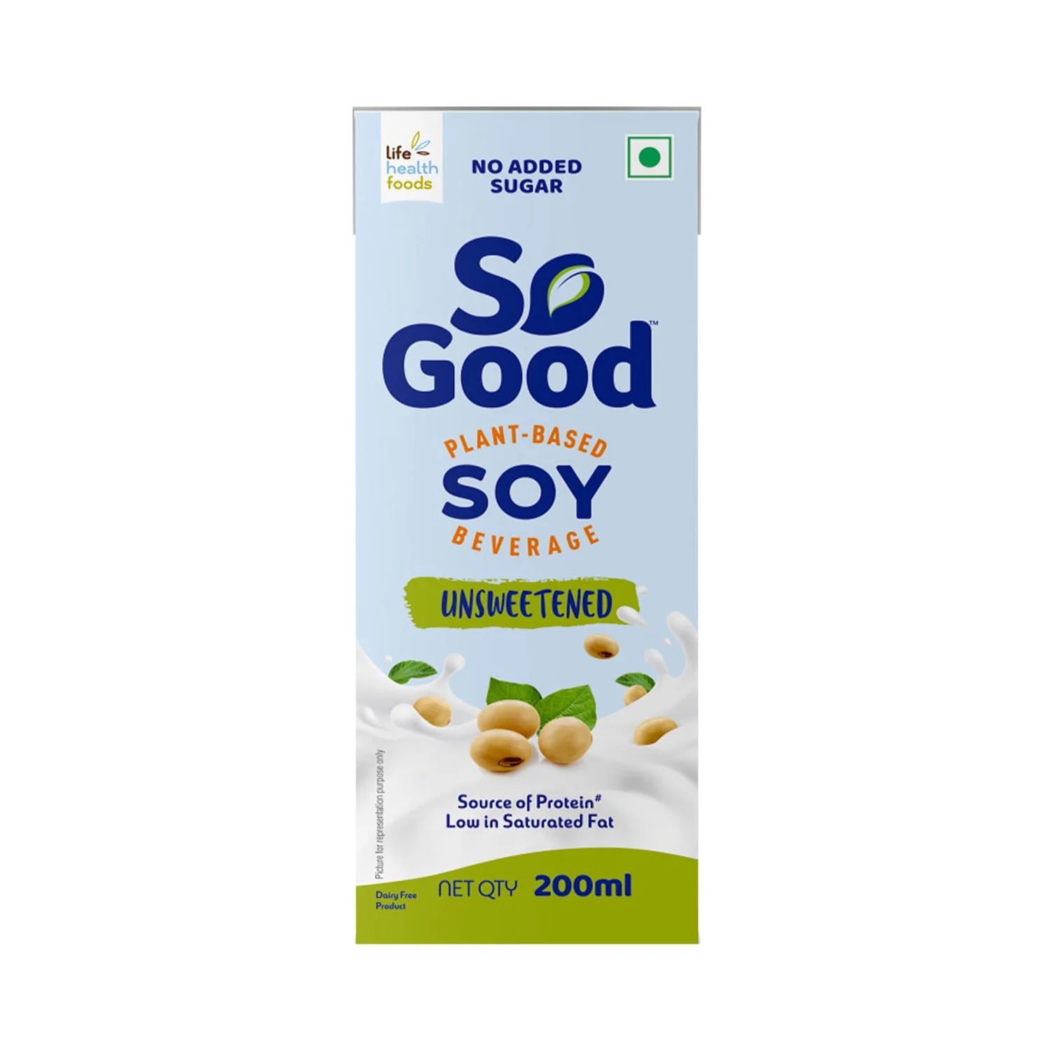 So Good Plant Based Soy Beverage Unsweetened ( 200 ml)