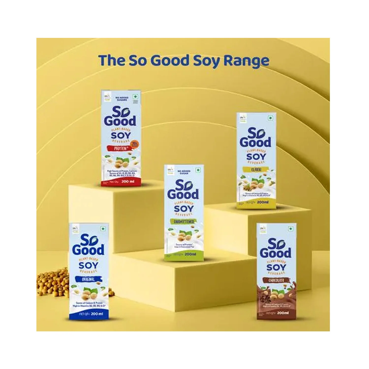 So Good Plant Based Soy Beverage Unsweetened ( 200 ml)