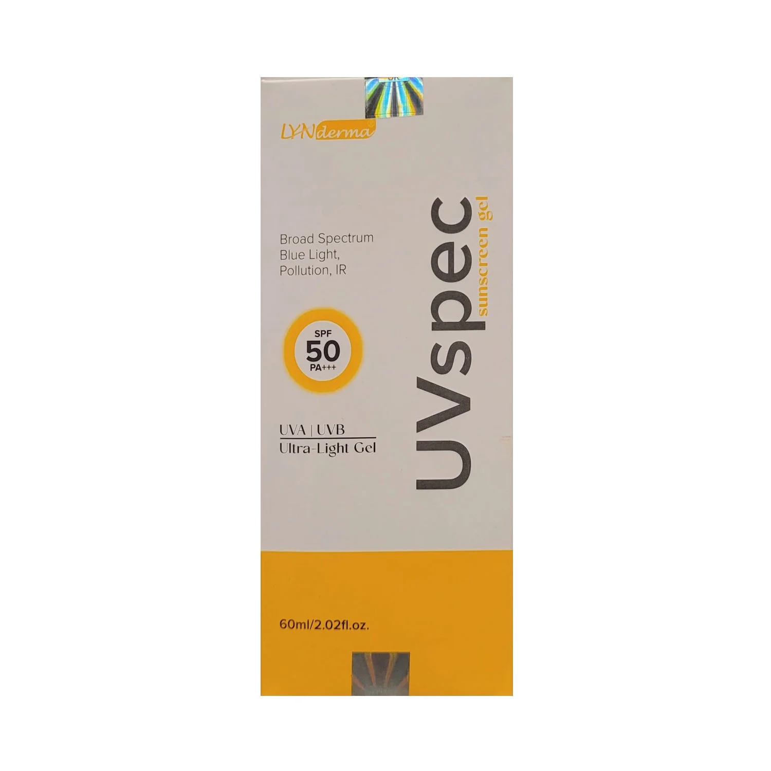 LYN UV Spec SPF50 PA+++ Sunscreen Gel (60g) - Cureka - Online Health Care Products Shop