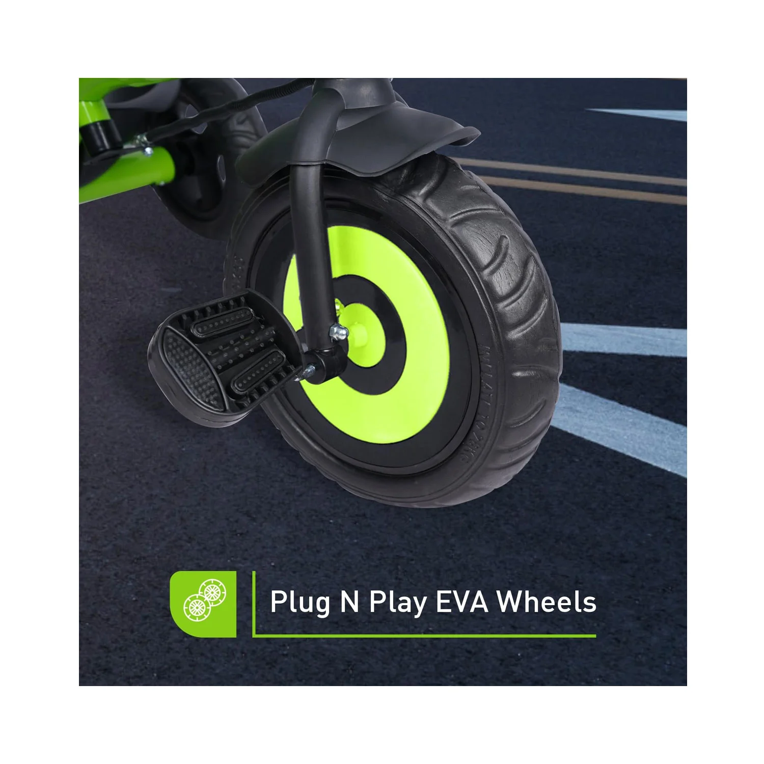 R for Rabbit Tiny Toes T20 Ace Tricycle Green for Babies - Cureka