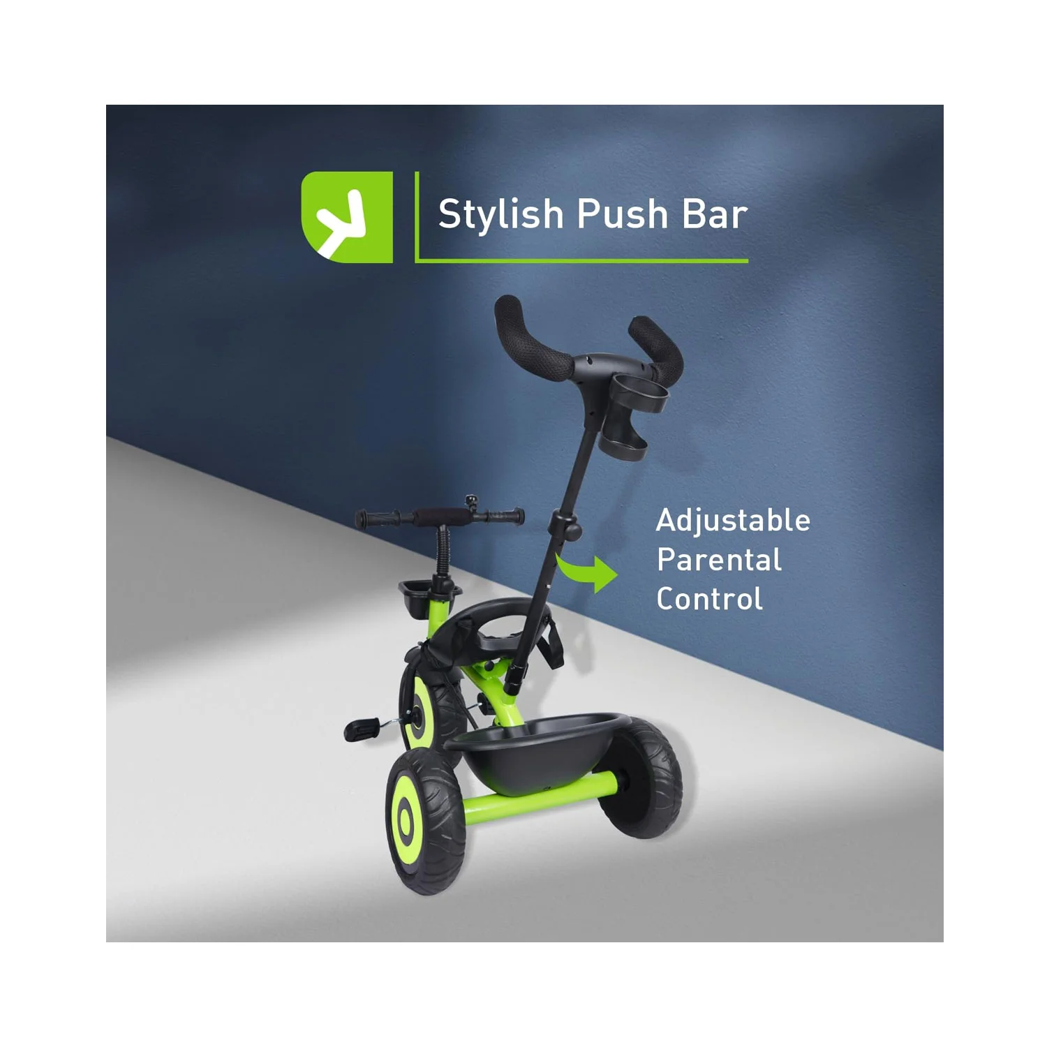 R for Rabbit Tiny Toes T20 Ace Tricycle Green for Babies - Cureka