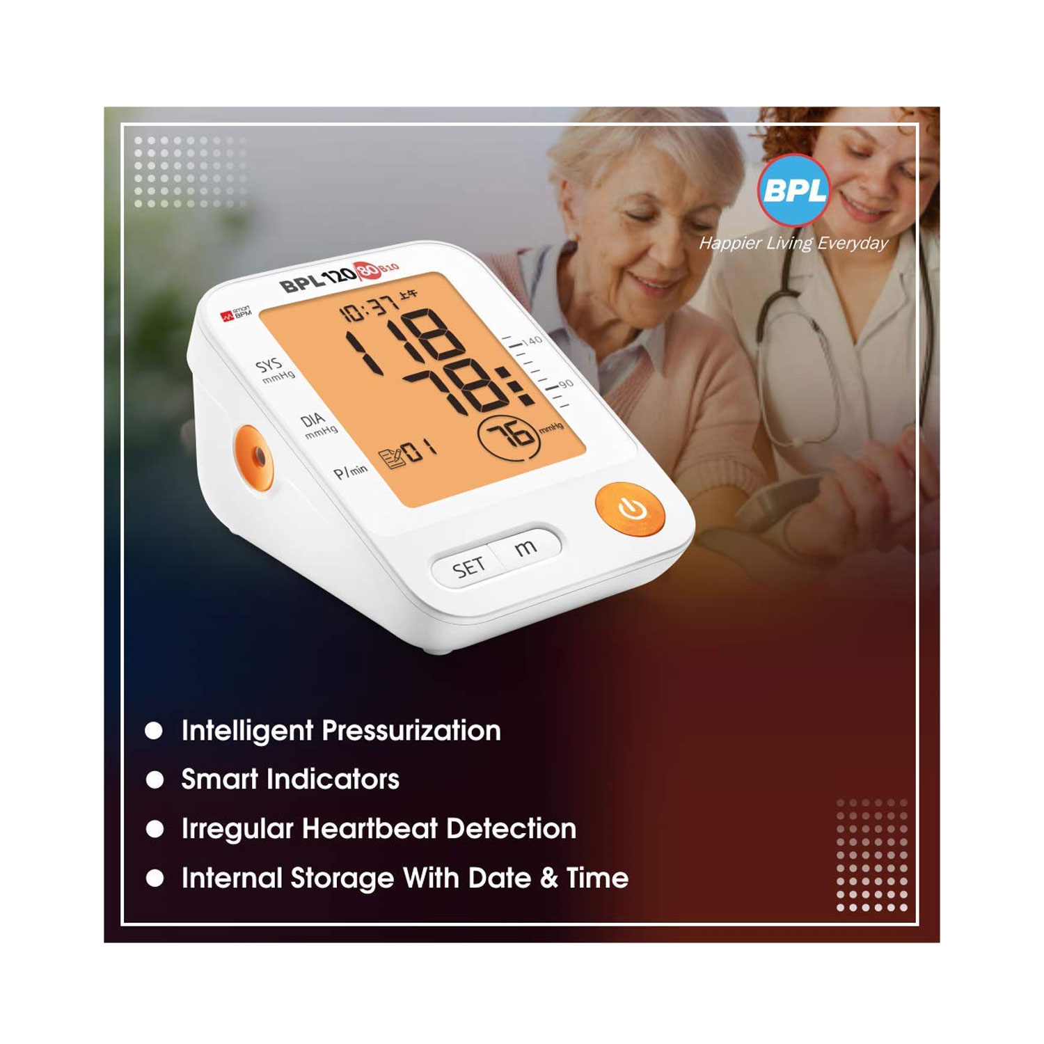 BPL Automatic Blood Pressure Monitor B10 - Cureka - Online Health Care ...