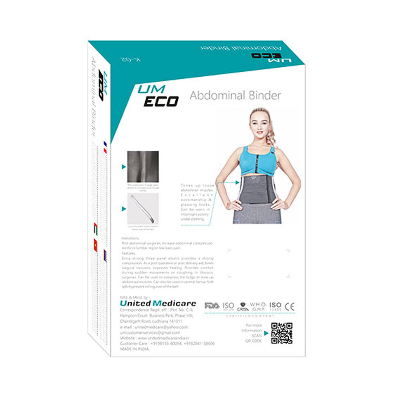 Buy United Medicare ECO Abdominal Binder (XXL) - Cureka