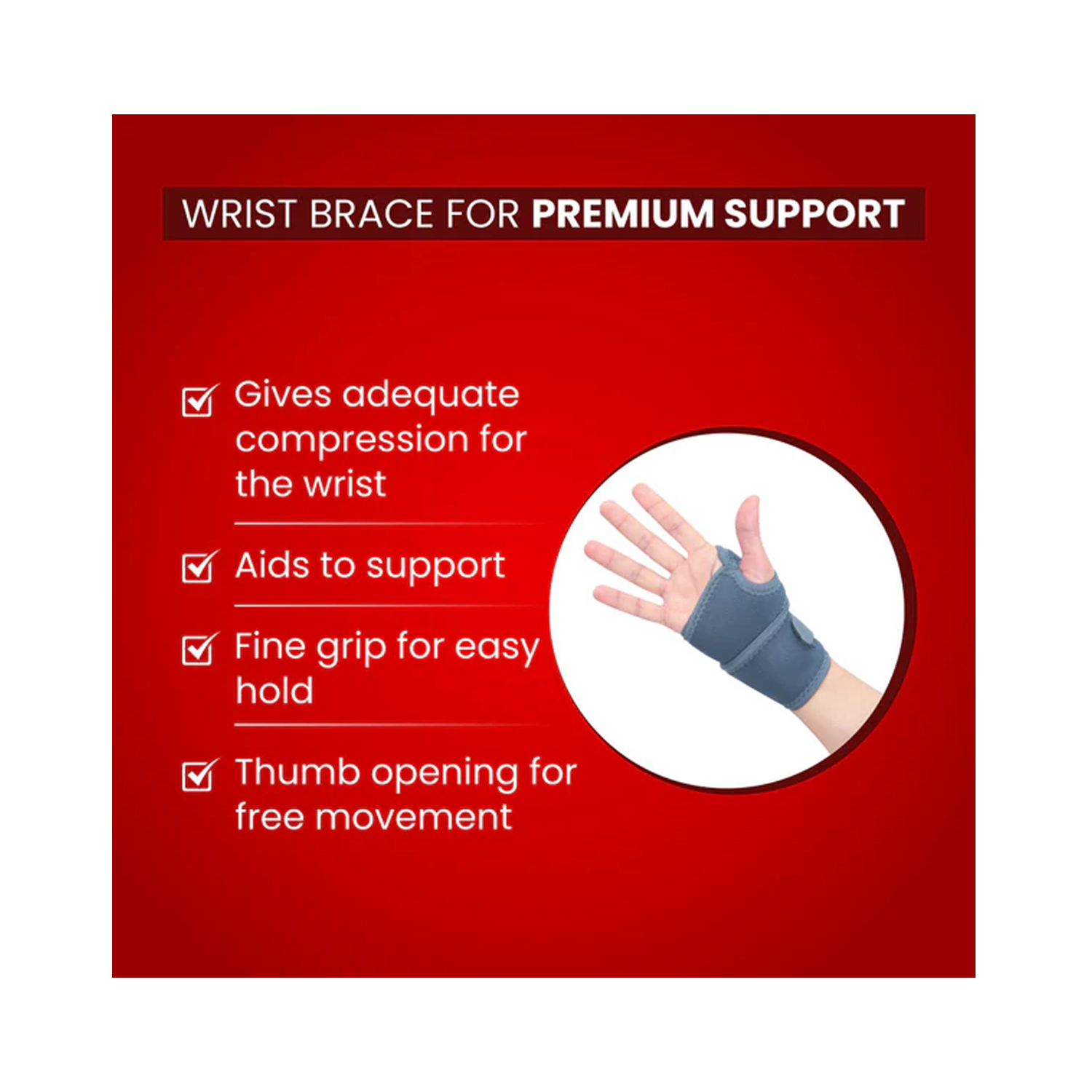 Dr. Ortho Wrist Brace With Open Thumb - Cureka - Online Health Care ...