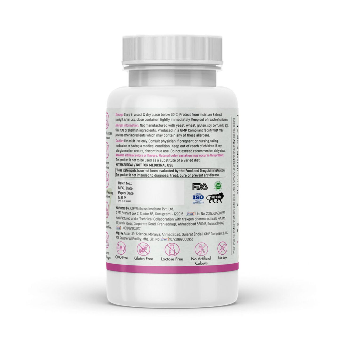 Autoimmunity Care Dairy Digestive Care - 60 Capsules - Cureka - Online ...
