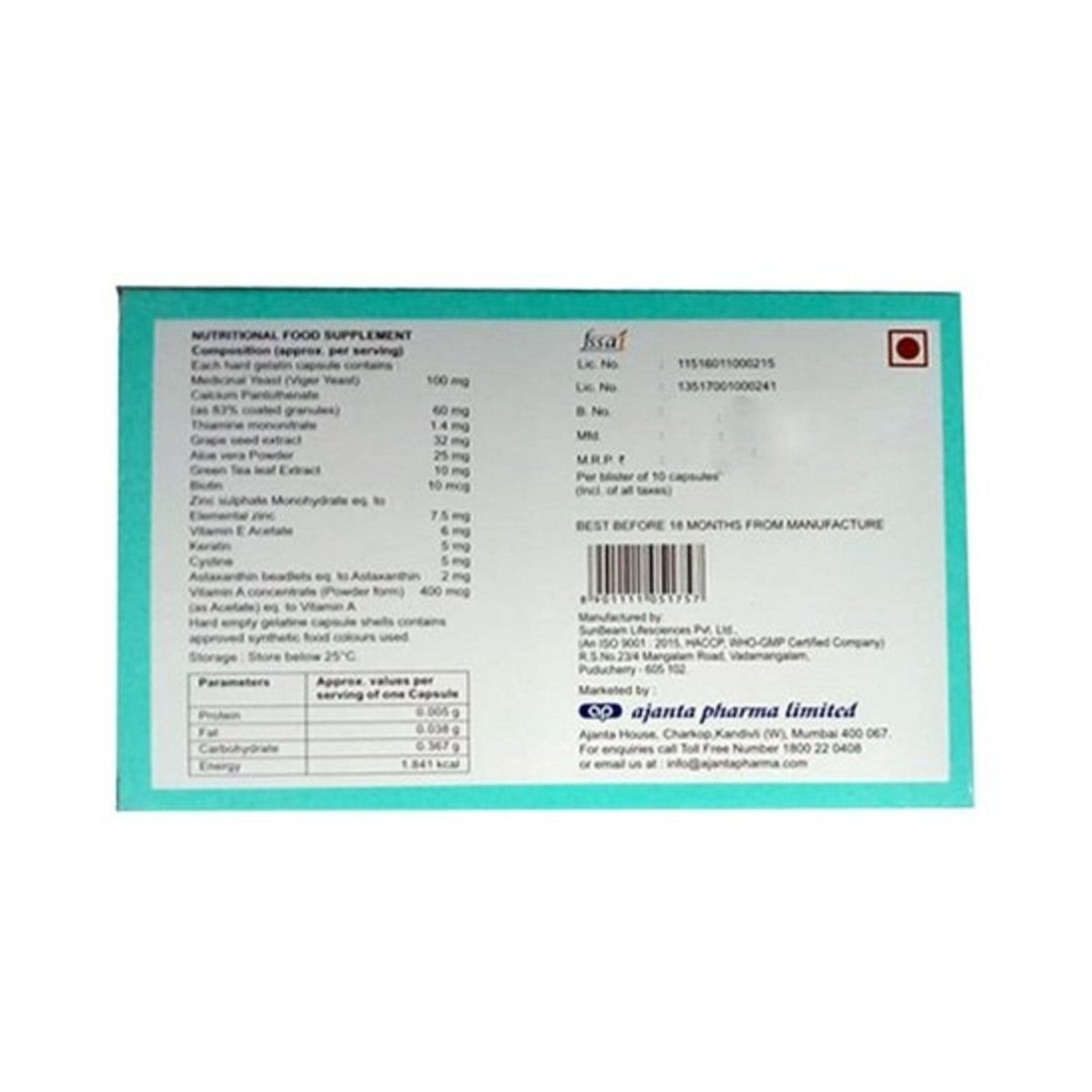 Tricogro Capsules (1x 10 capsules) - Cureka