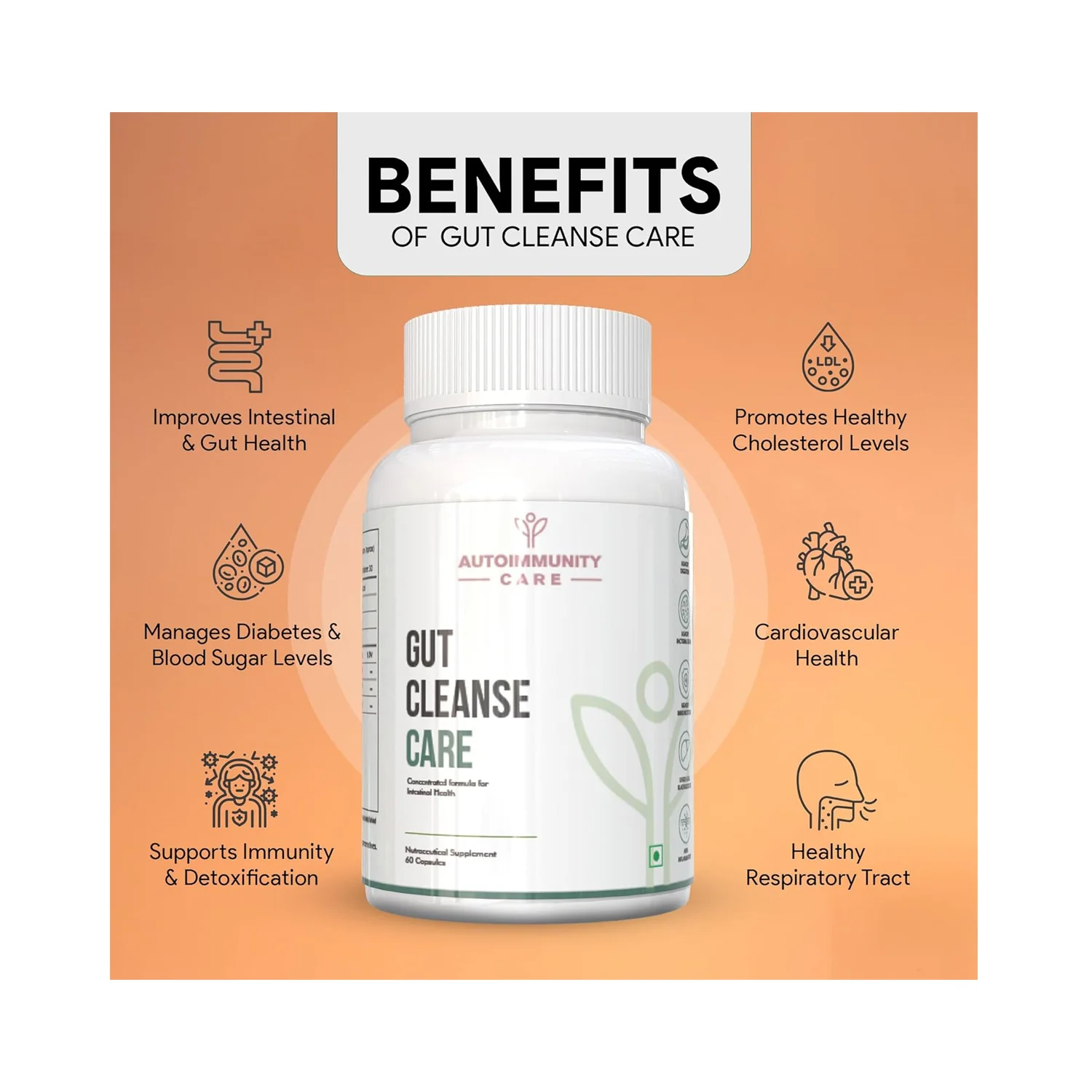 Autoimmunity Care Gut Cleanse Care – 60 Capsules - Cureka - Online ...