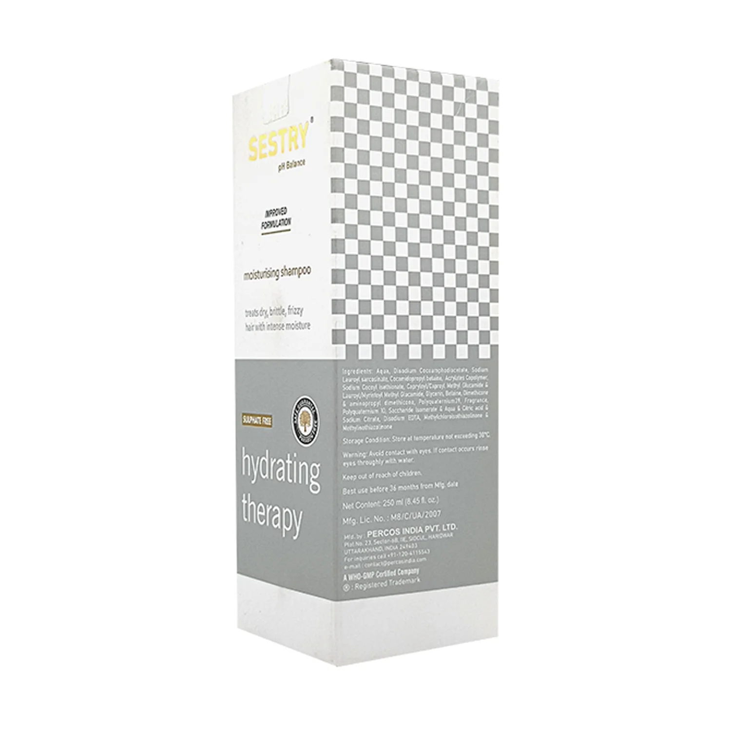 Percos Sestry Moisturising Hydrating Shampoo 250ml - Cureka