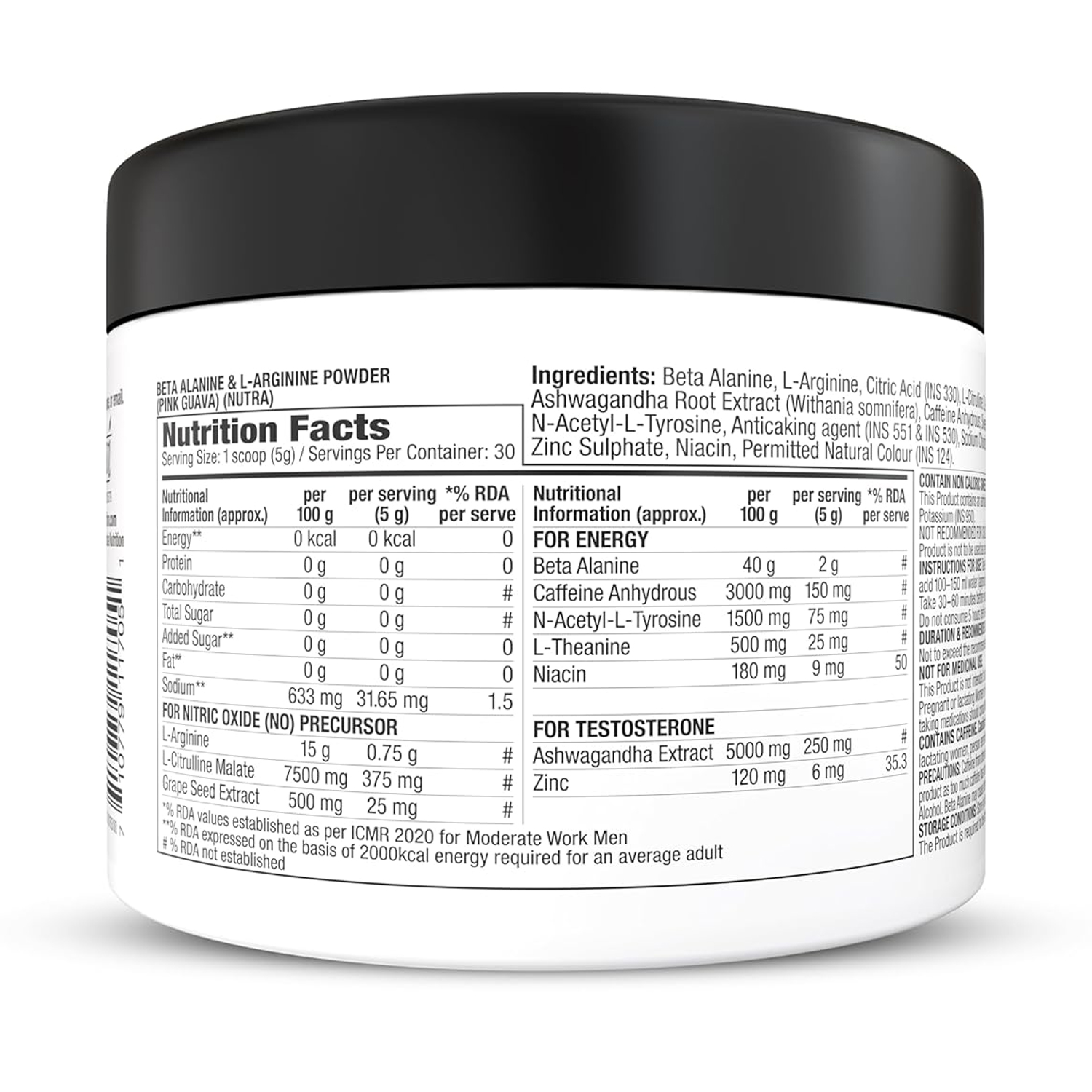 Labrada Super Charge Pre- Workout Concentrate (Pink Guava)