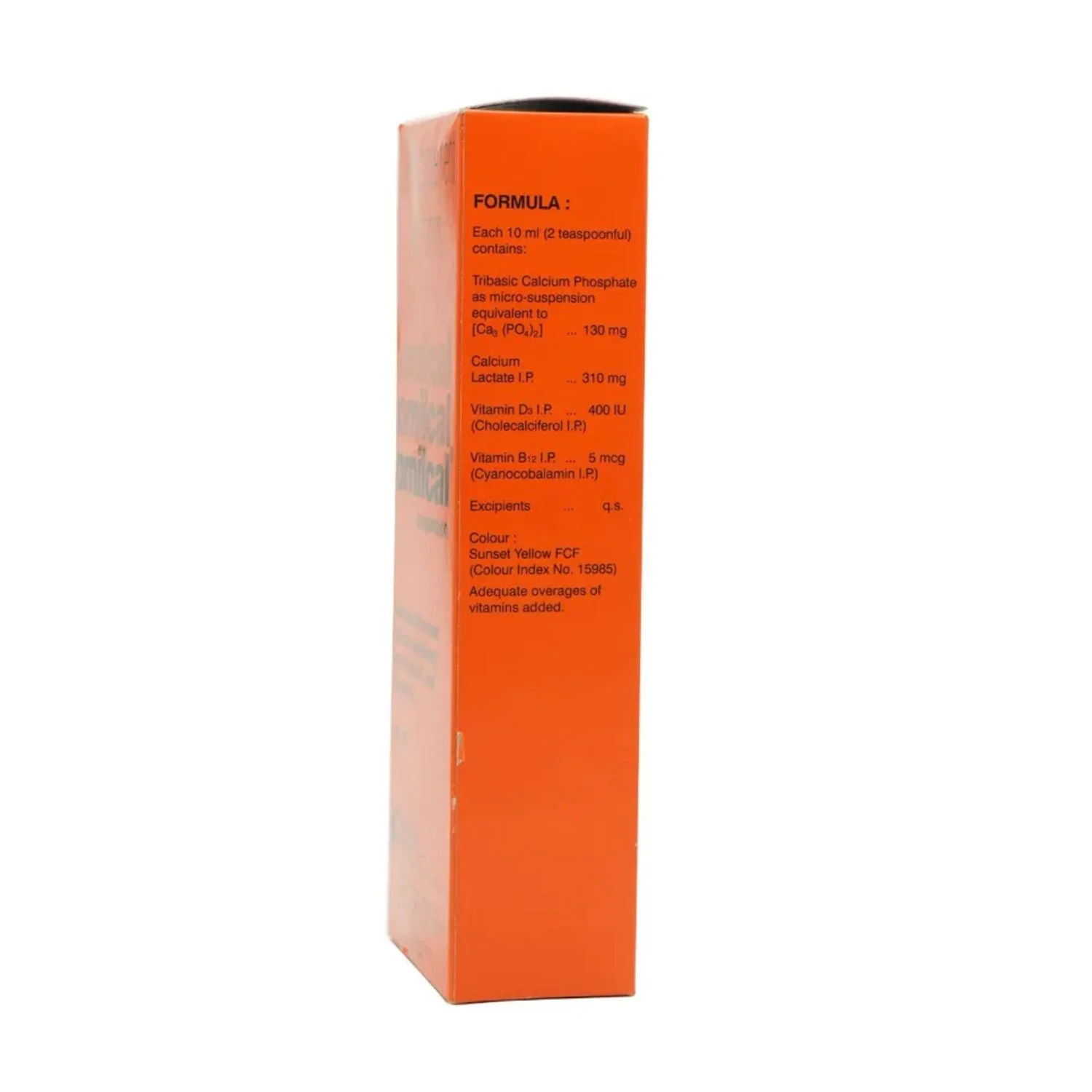 Omilcal Suspension with Calcium, Vitamin D3, Vitamin B12 - 200ml ...