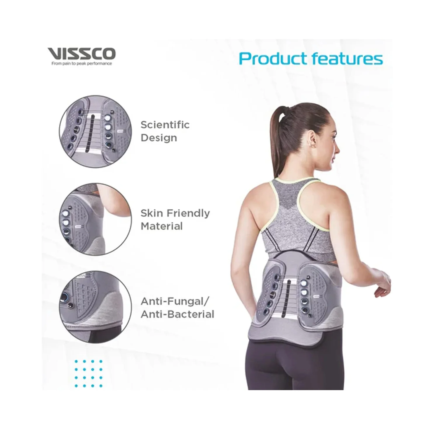 Vissco Flexi Lacepull LS Belt Regular with Moulding - Cureka