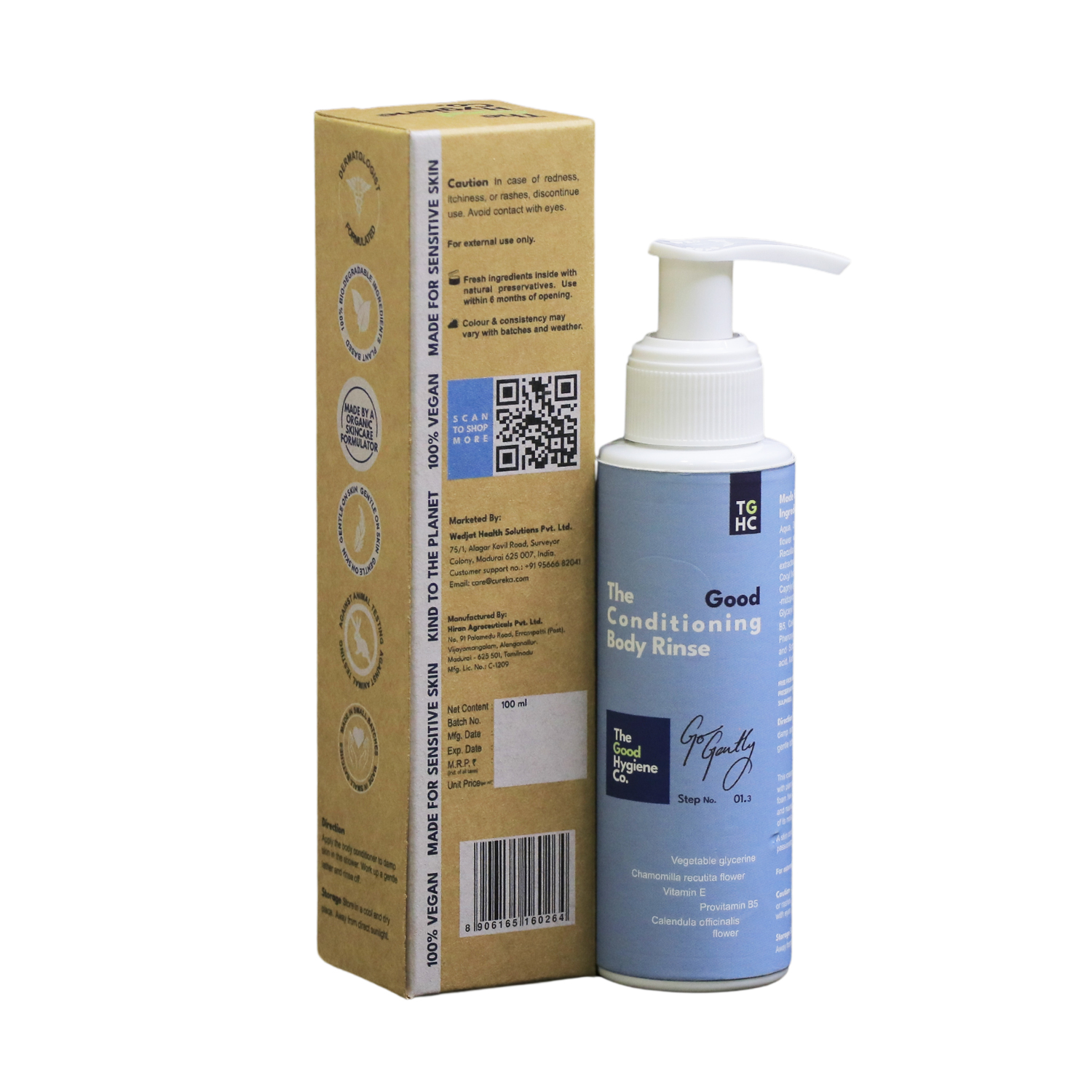 The Good Soothing Body Rinse Cleanser 200ml - Cureka