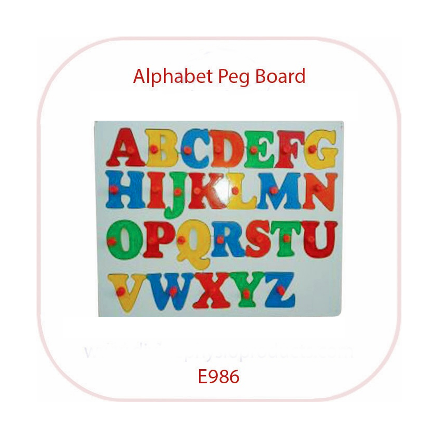 Divine Alphabet Letters Peg Board Uppercase (E986) - Cureka - Online ...