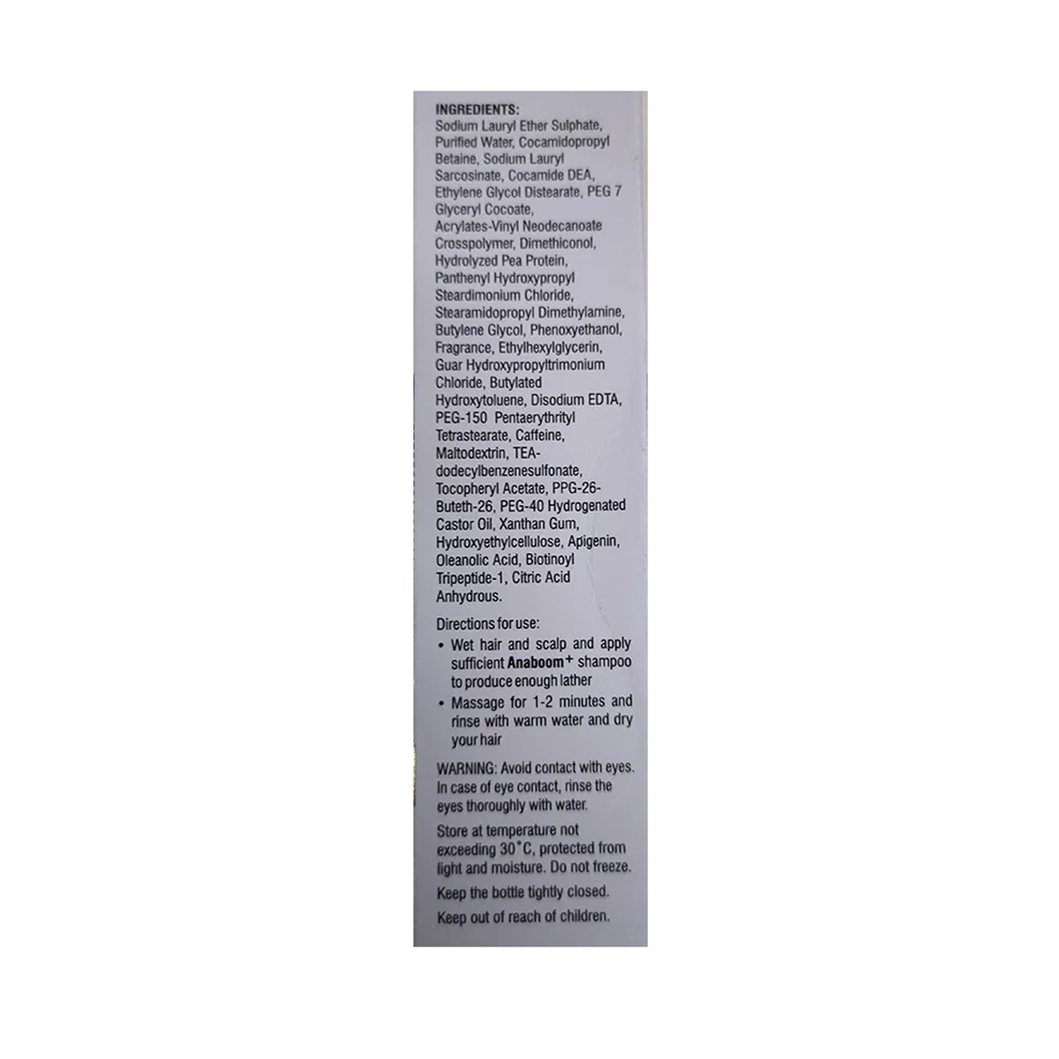 Anaboom Plus Anti Hair Fall Shampoo 100ml - Cureka - Online Health Care ...