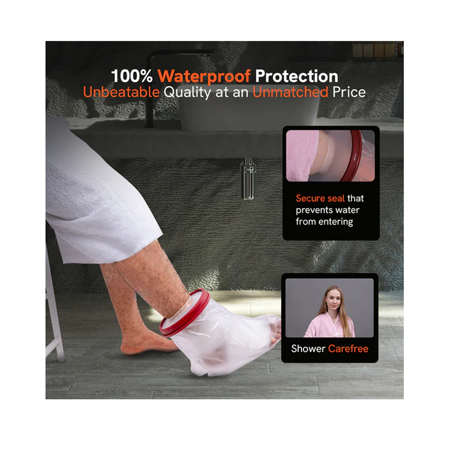 Malu Healthcare Waterproof Cast Protector for Foot (Universal) - Cureka ...