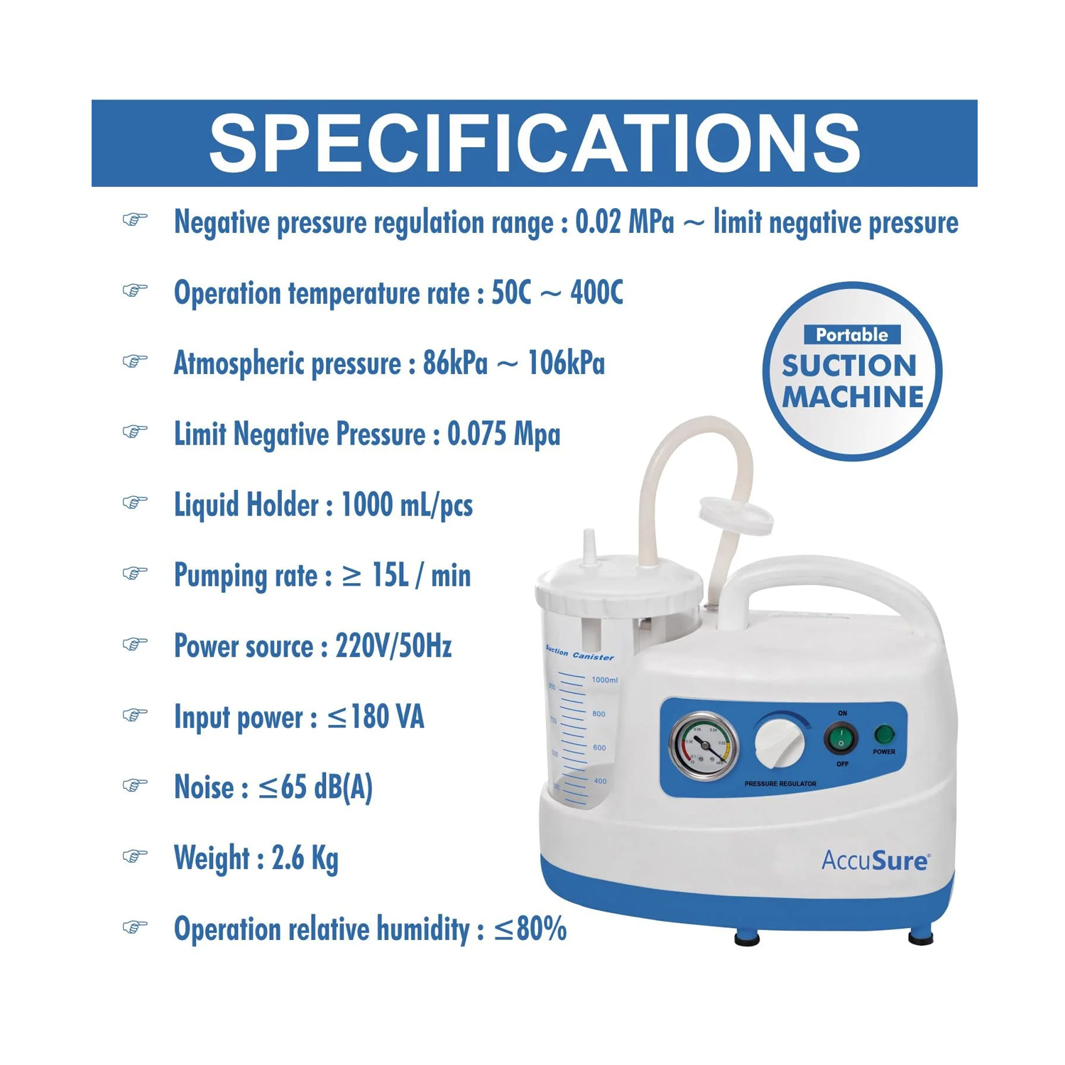 Buy Accusure Suction Machine - Cureka