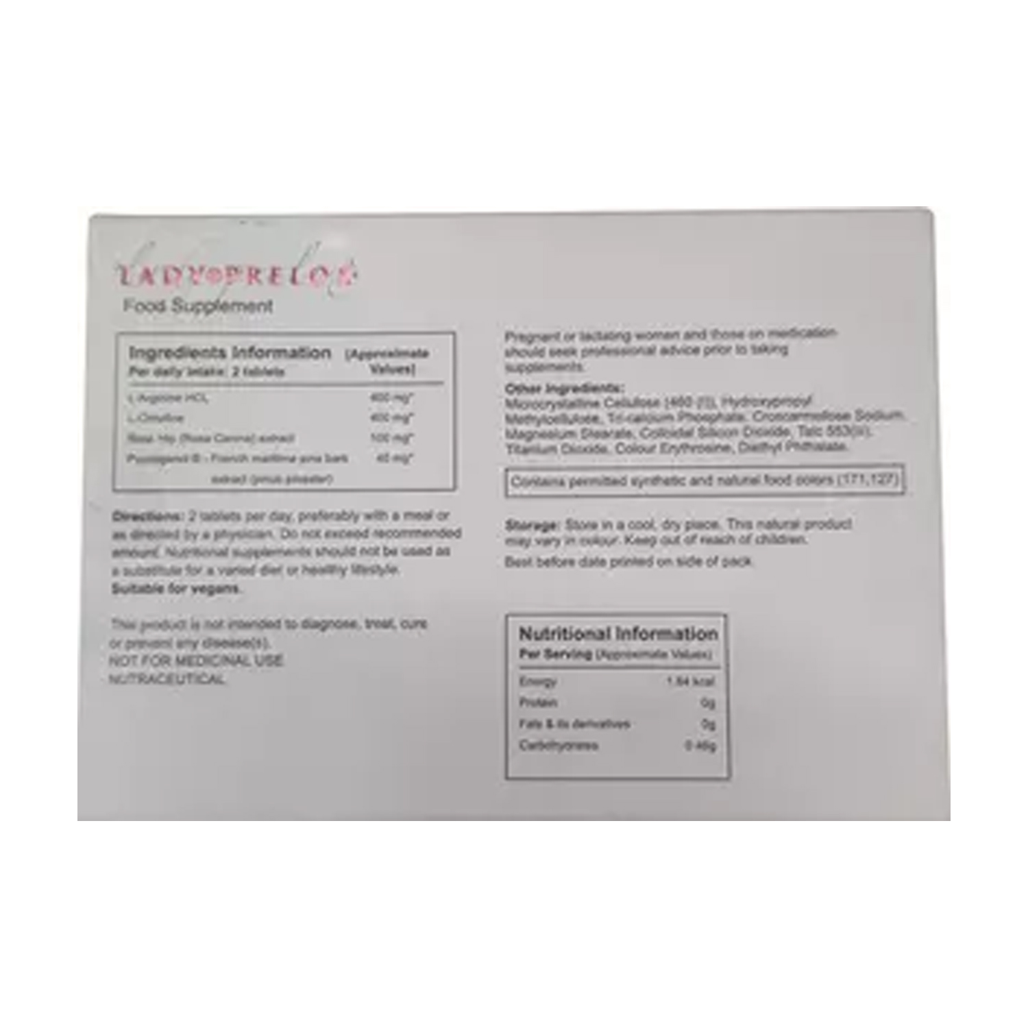 Regaliz Lady Prelox Tablets (20 Nos) - Cureka - Online Health Care ...
