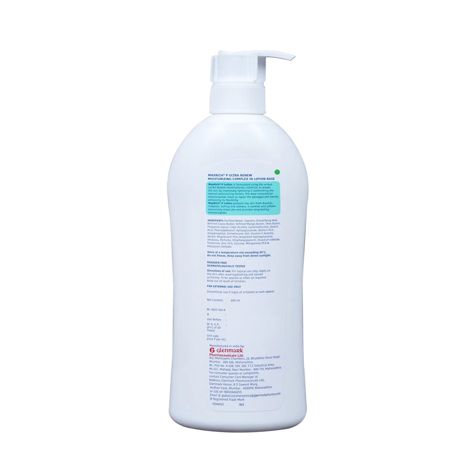 Glenmark Maxrich P Lotion (250 ml) - Cureka - Online Health Care ...