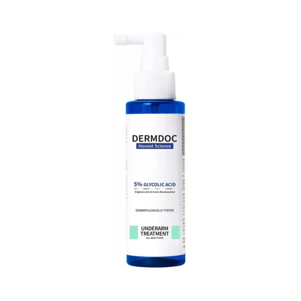 Dermdoc Underarm Treatment Spray, 5% Glycolic Acid -100 ml (Pack of 2 ...