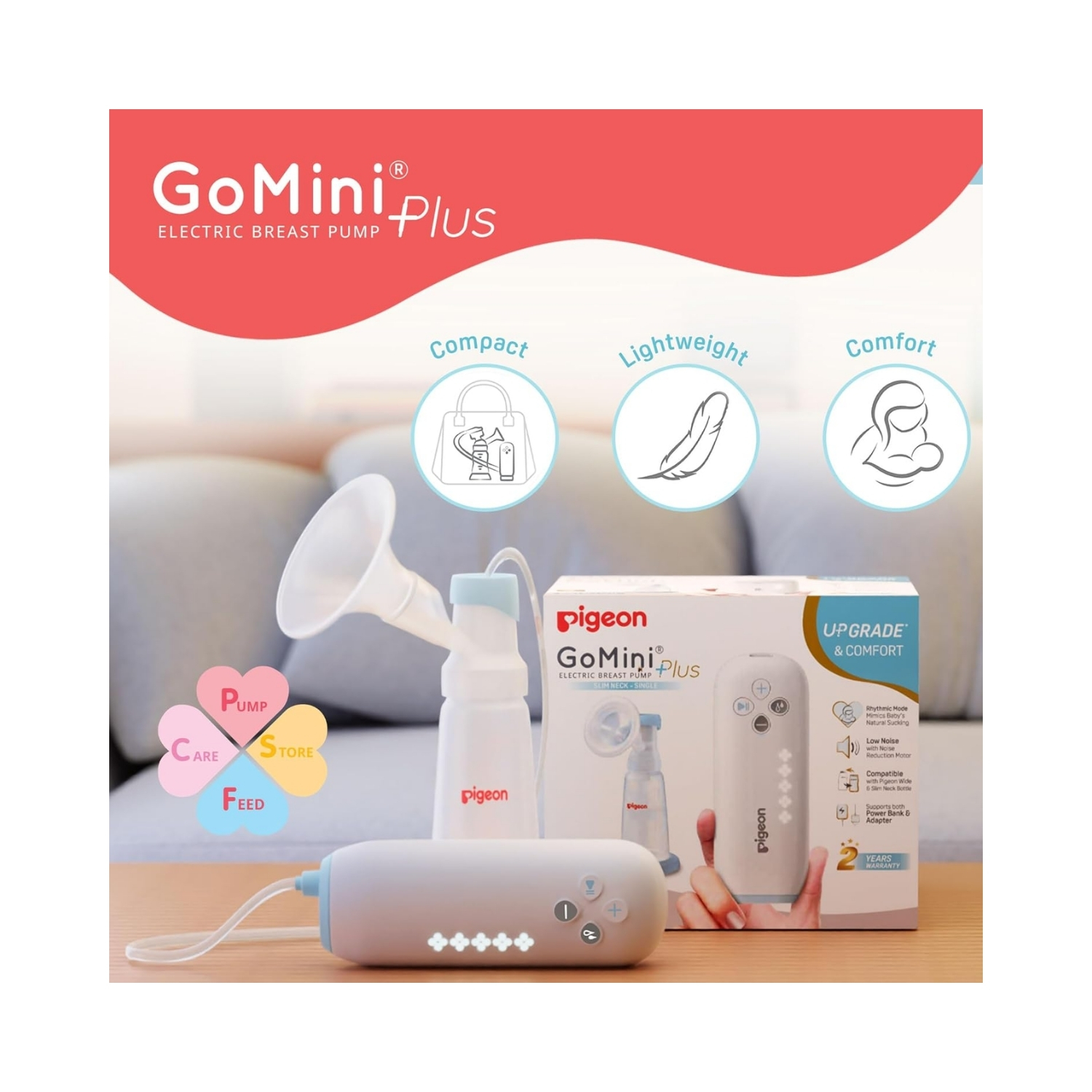 Buy Pigeon go mini electric breast pump - Cureka